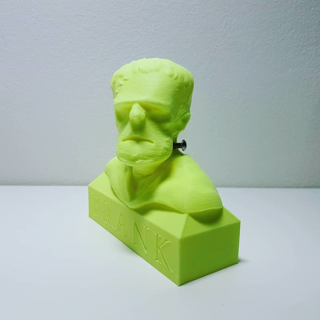Imprimible en 3D Frank (Frankenstein) Busto • hecho con Creality cr10s ...