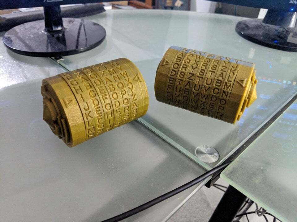 🧩 10 letter Cryptex・3D Print・Cults