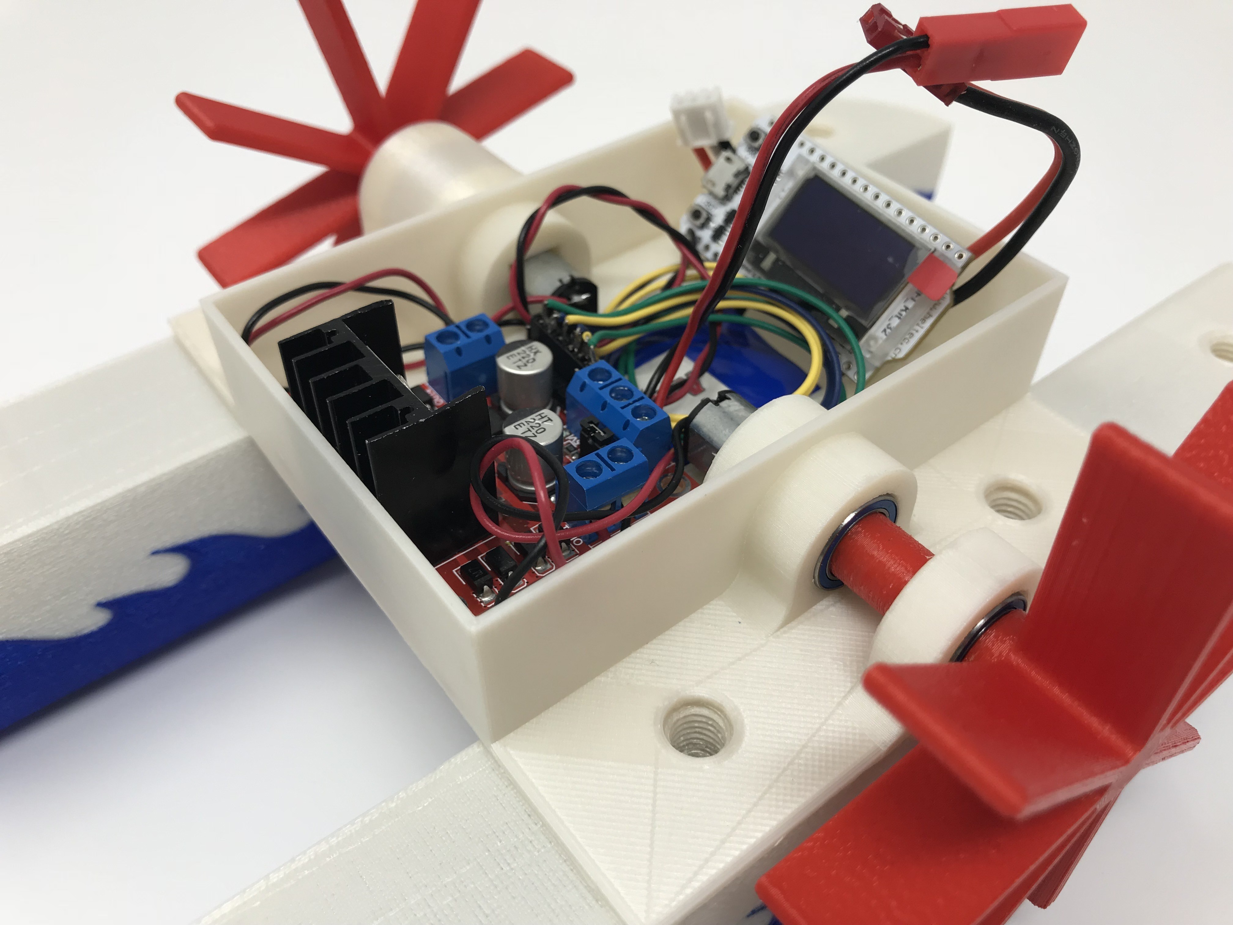 Free STL file WiFi Paddle Boat 🛥️ ・3D print object to download・Cults