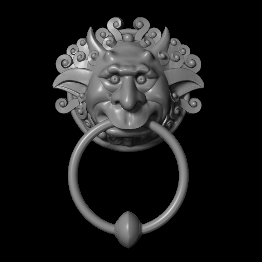 🚪 Detailed Labyrinth Door Knocker Set・ 3D File for ・Cults