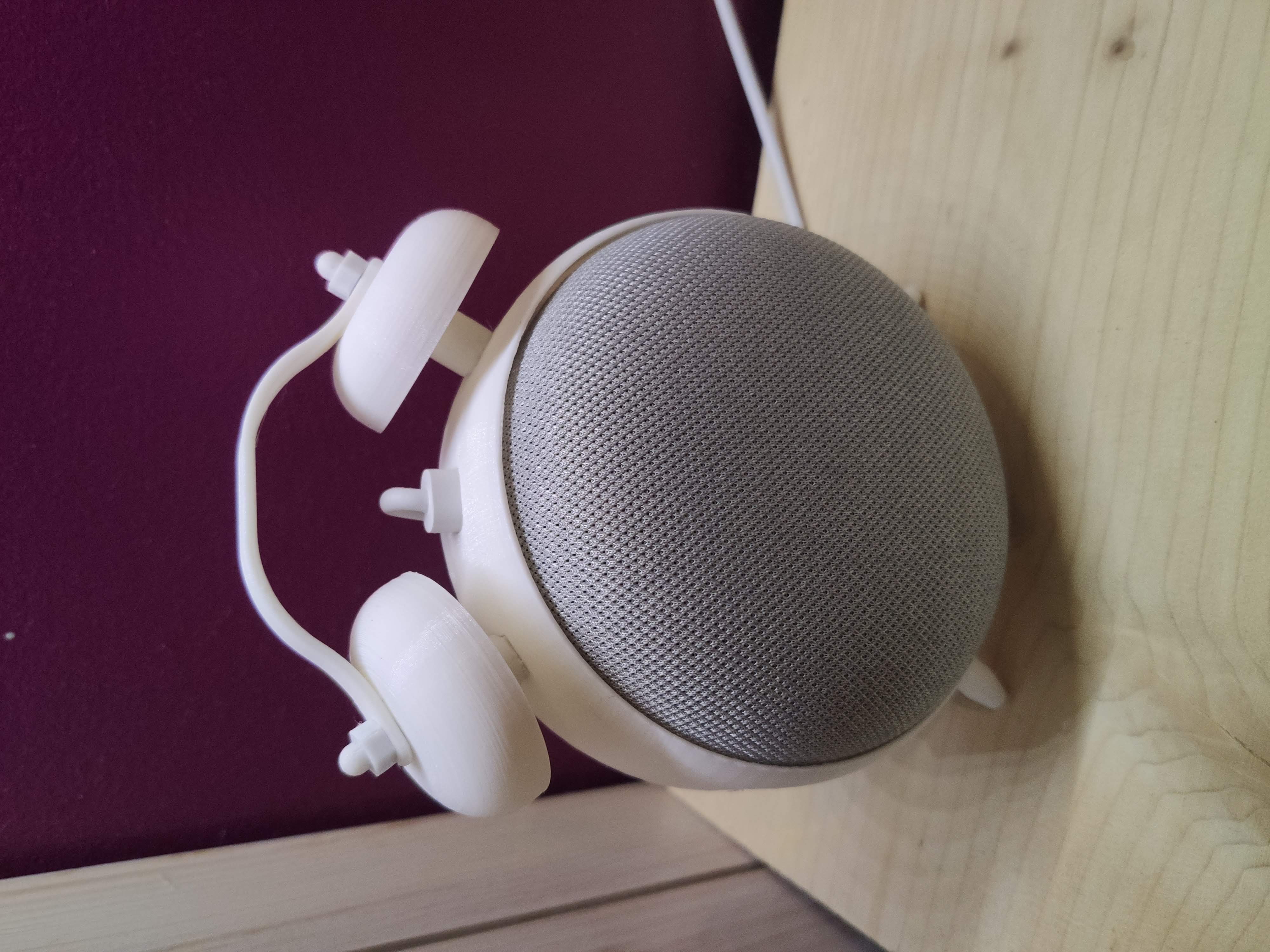 3D printable Retro Alarm Clock Stand for the Google Home Mini (snap ...