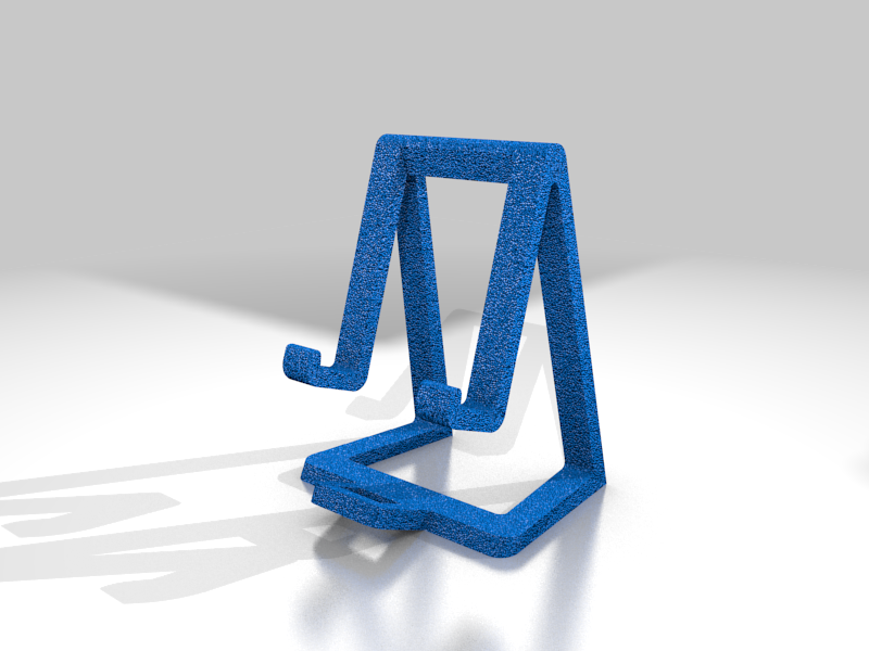 Free 3D file Desktop Phone Holder - Taller, With Cable Harness (60mm ...