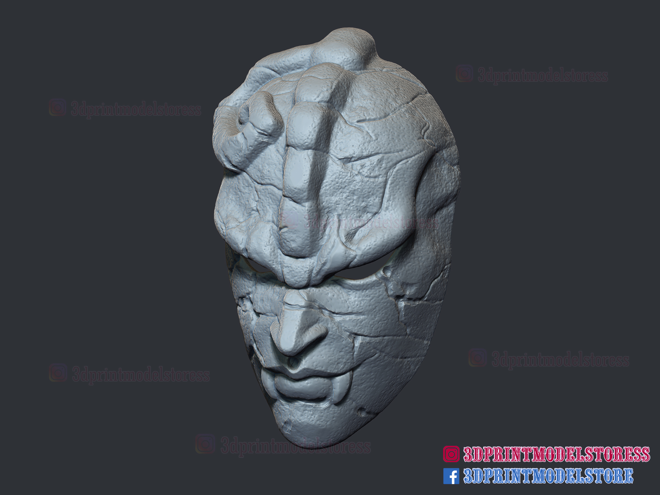 Archivo 3D Máscara de Piedra - Jojo Bizarre Adventure - Jojo Cosplay 👓 ...