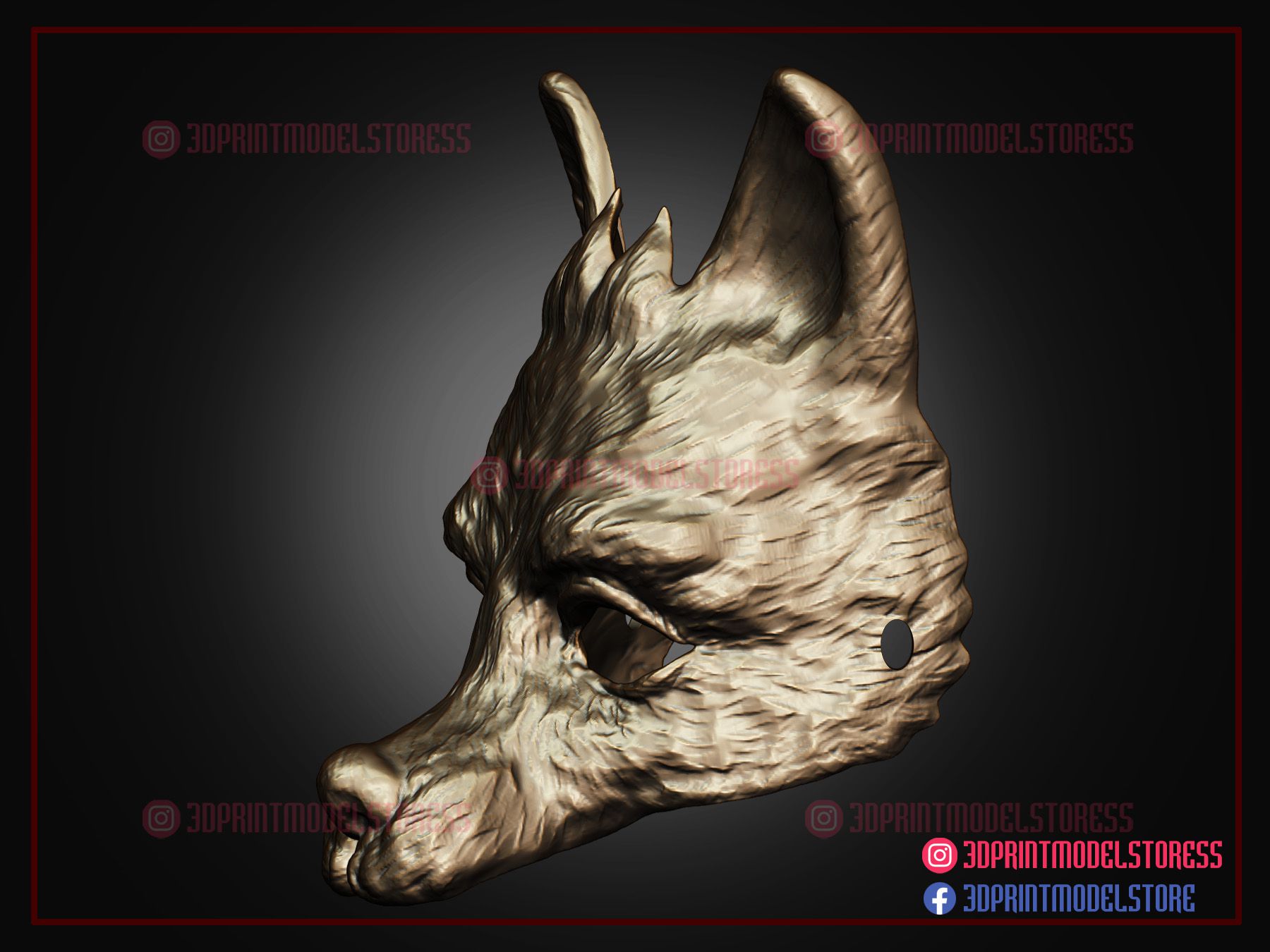 3D file Kitsune Fox Mask - Cosplay Costume Halloween 🦊・3D print object ...