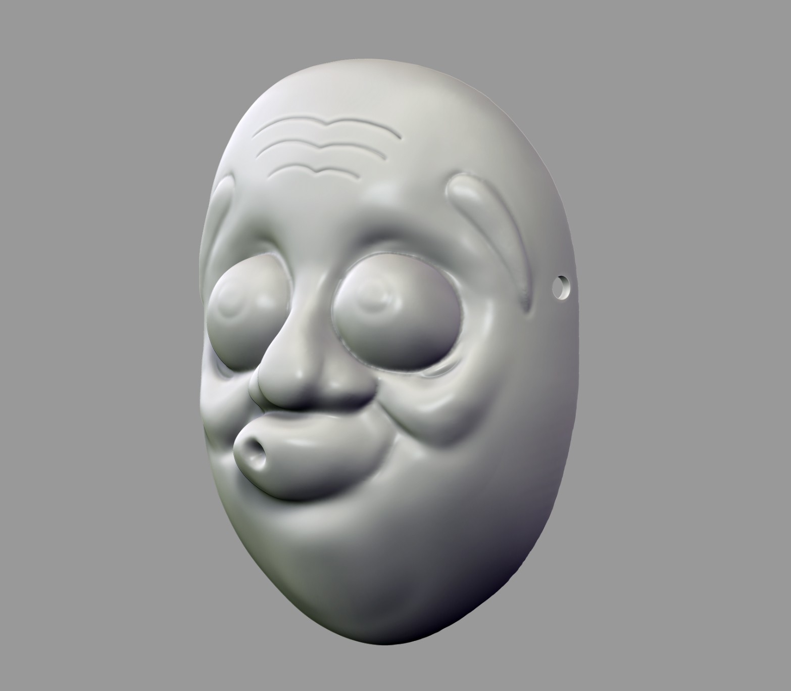 3D file Japan Anime Death Note Mask Hyottoko L Cosplay Halloween STL ...