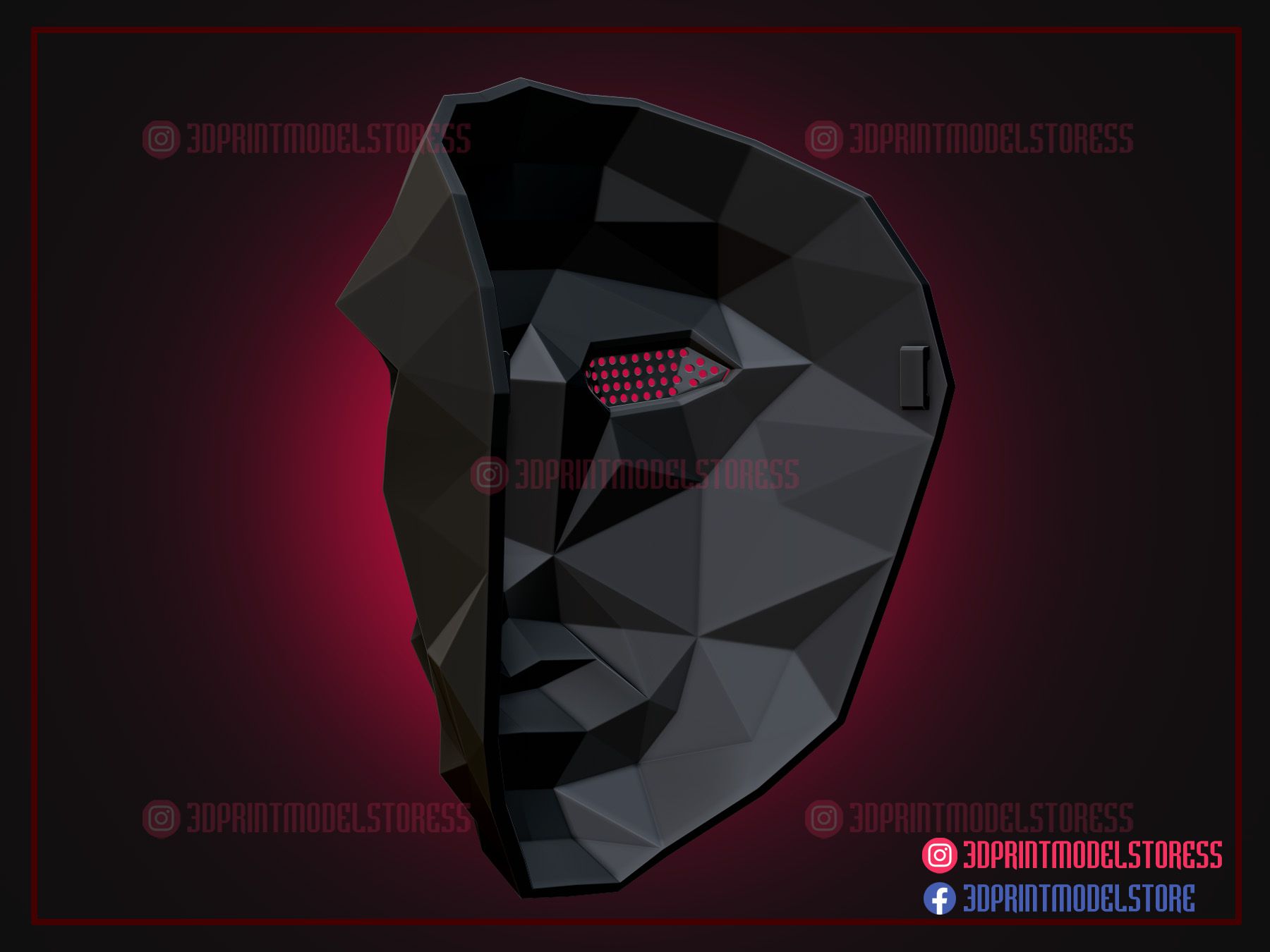 🦑 Squid Game Leader Mask - Front Man Mask Cosplay Halloween・ 3D Datei ...