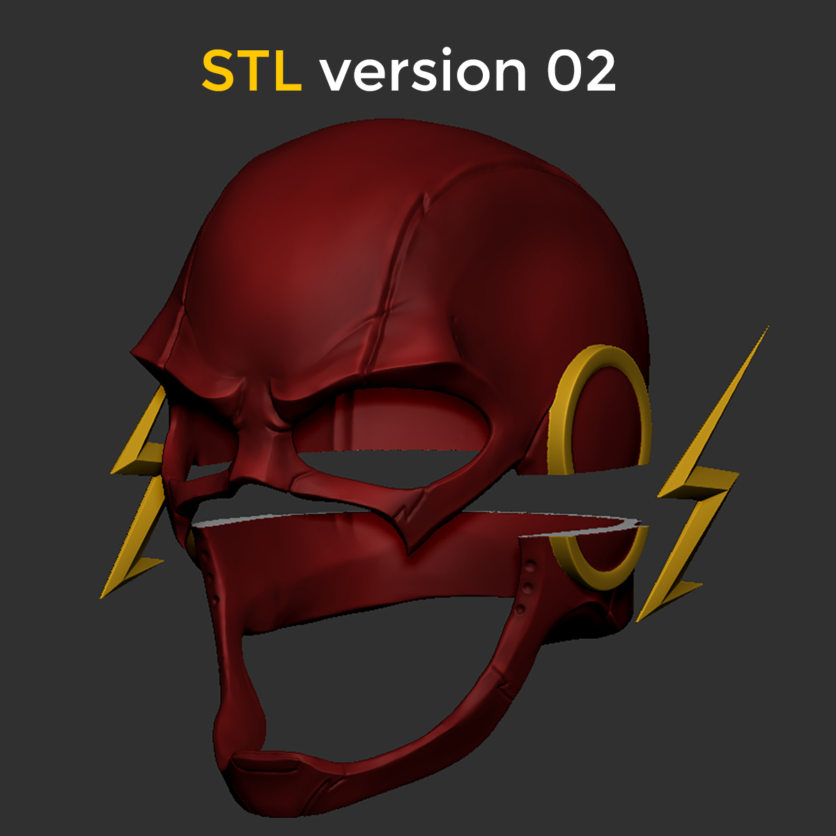 🪖 The Flash Helmet Cosplay Superhero - DC Comics Fandome・ 3D File for ...