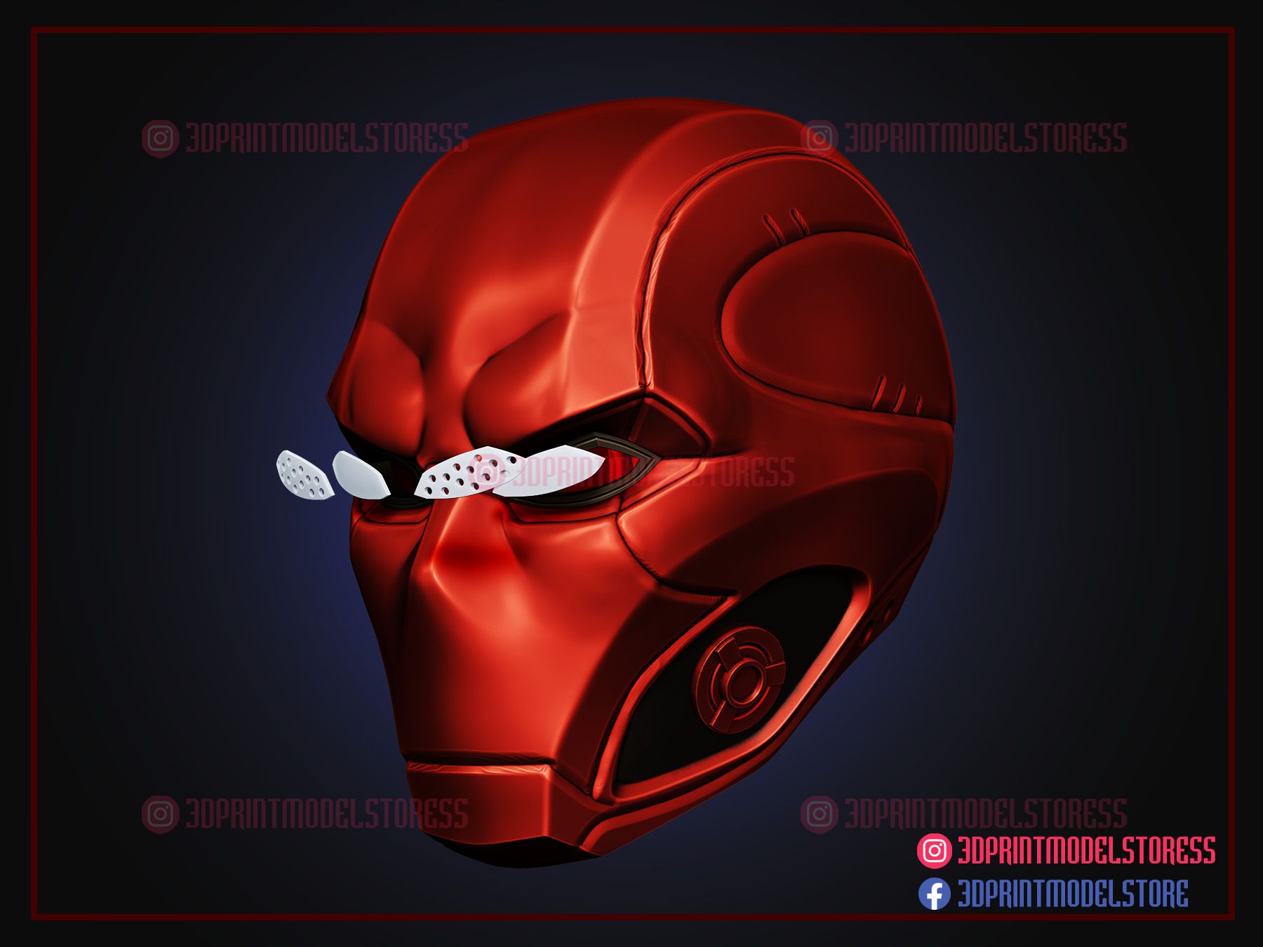 🪖 Red Hood Titans Helmet - Titans Season 3 Cosplay・ 3D File for ・Cults