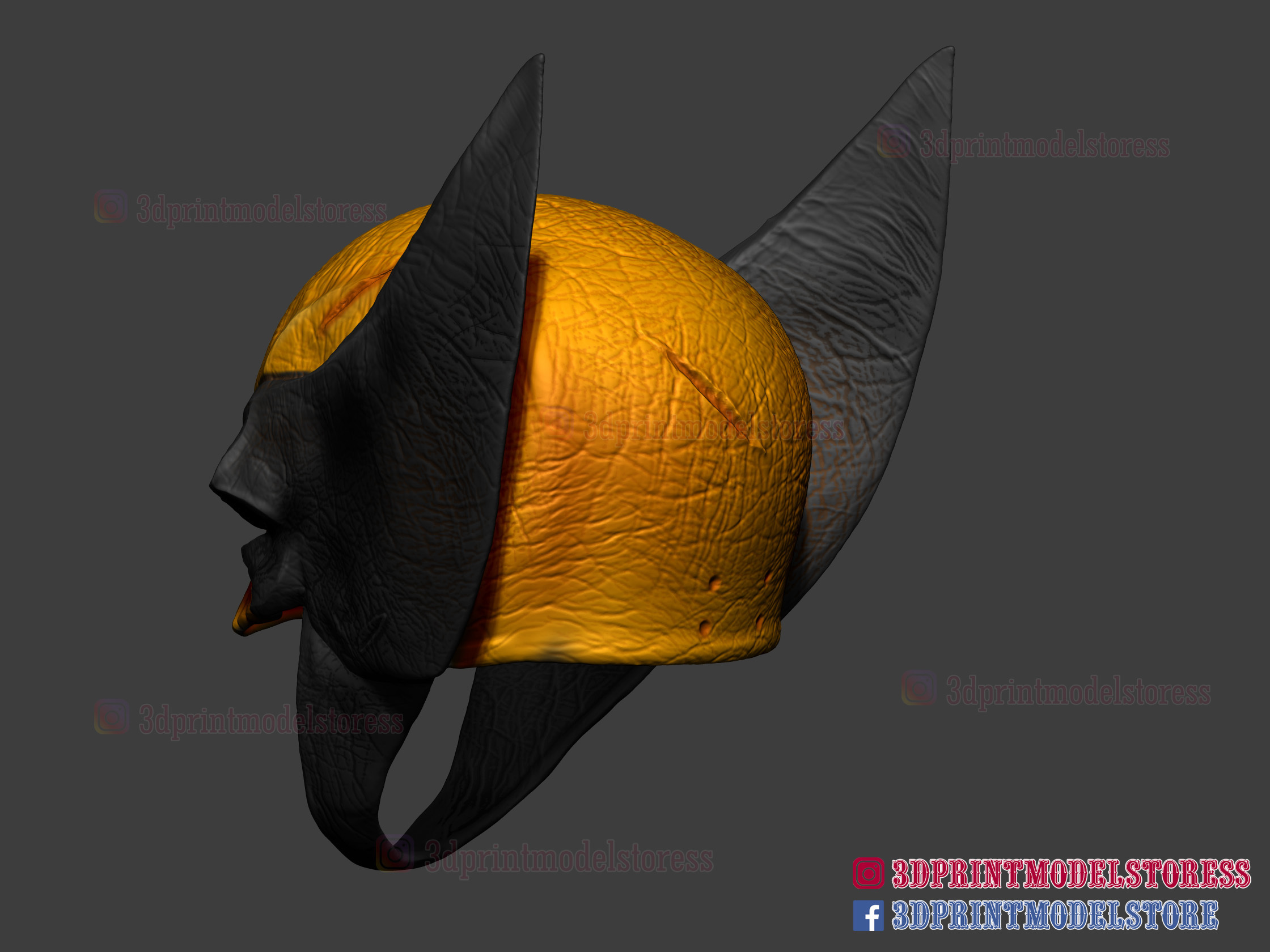 🪖 Wolverine Helmet - Marvel Cosplay・ 3D File for 3D printing・Cults