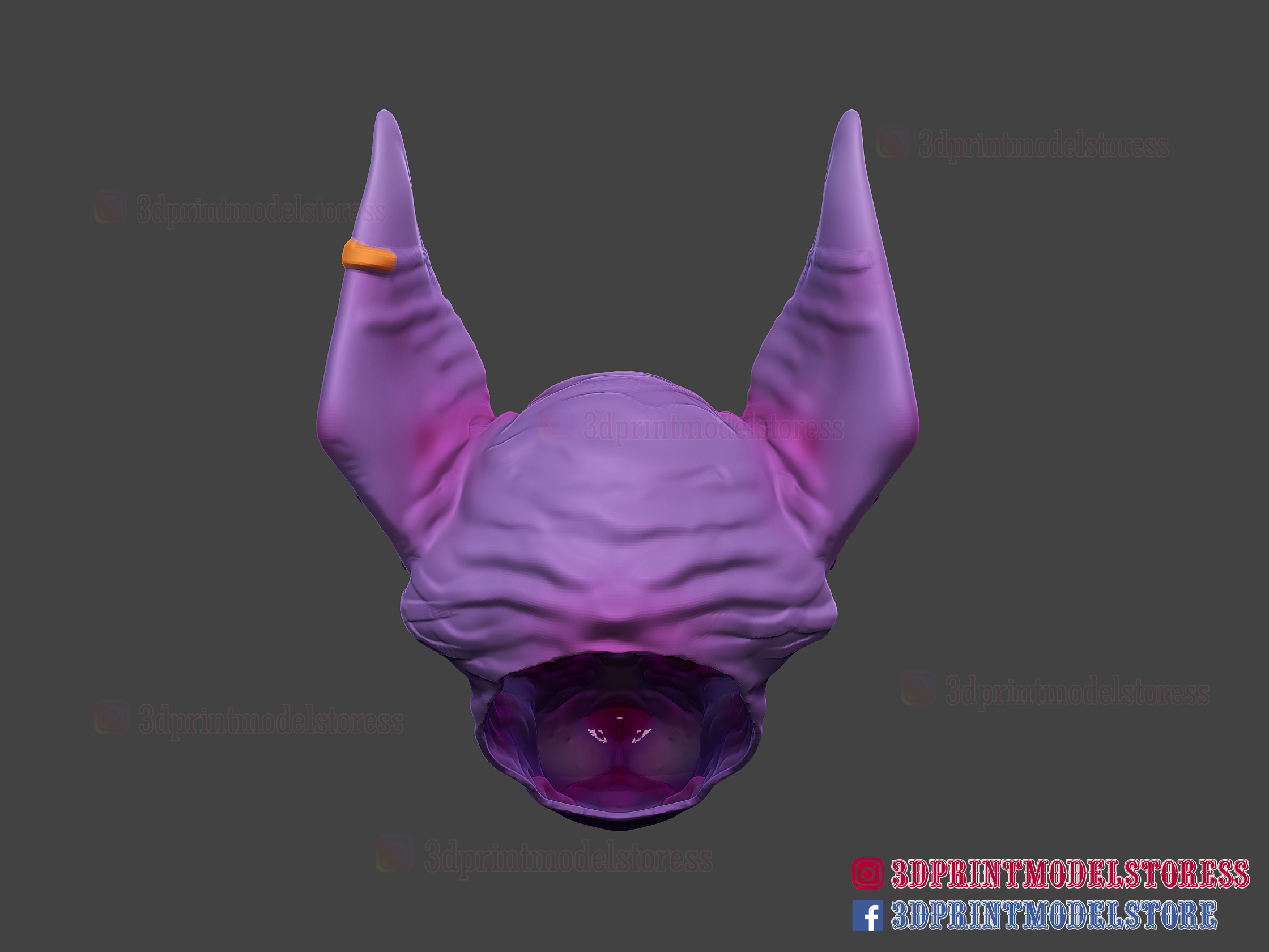 3D file Beerus Sphynx Cat Mask Halloween Cosplay Helmet for 3D Print ...