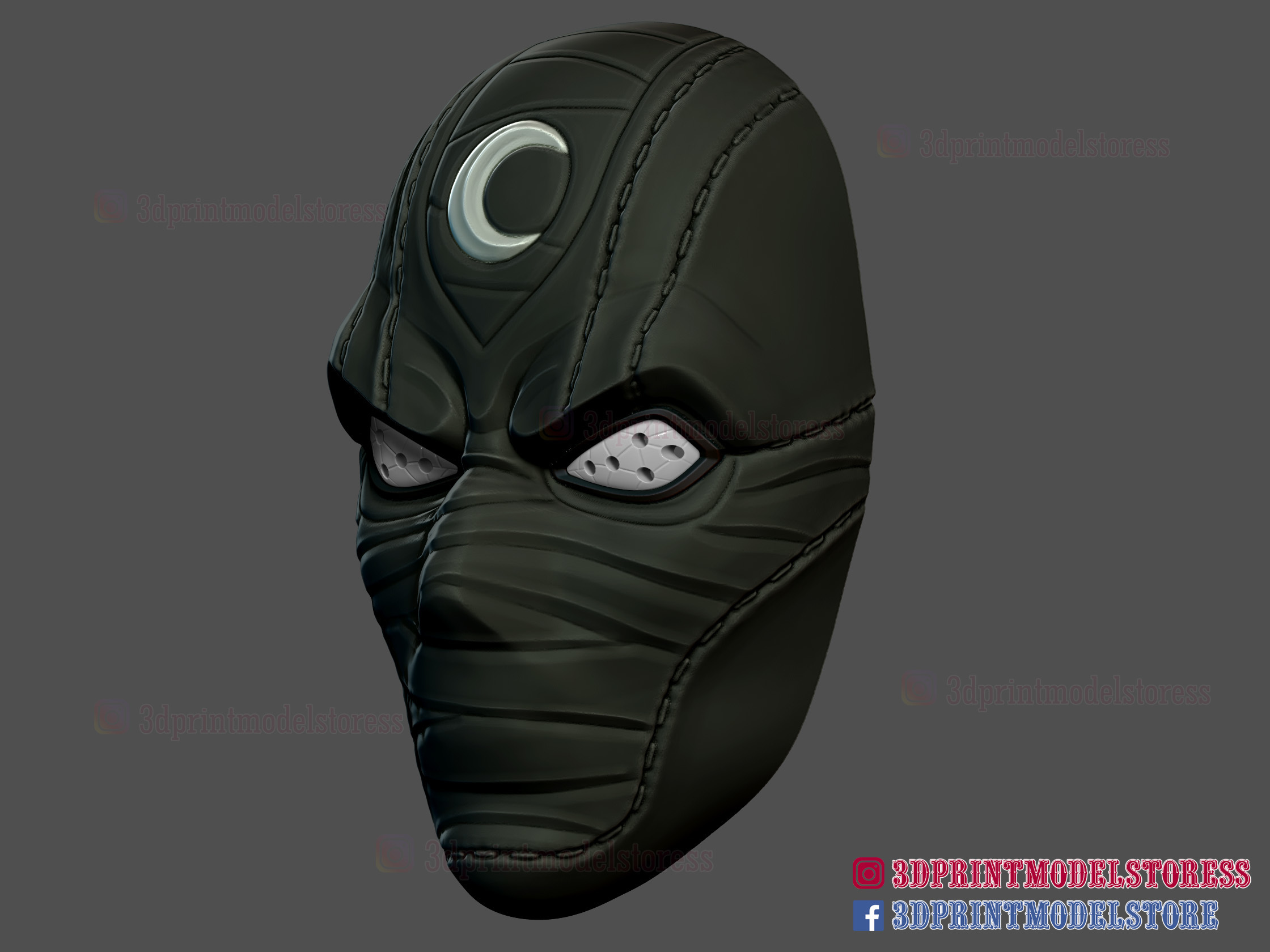 3D file Moon Knight Mask - Marvel Comics Cosplay Helmet 🌙 ・Template to ...