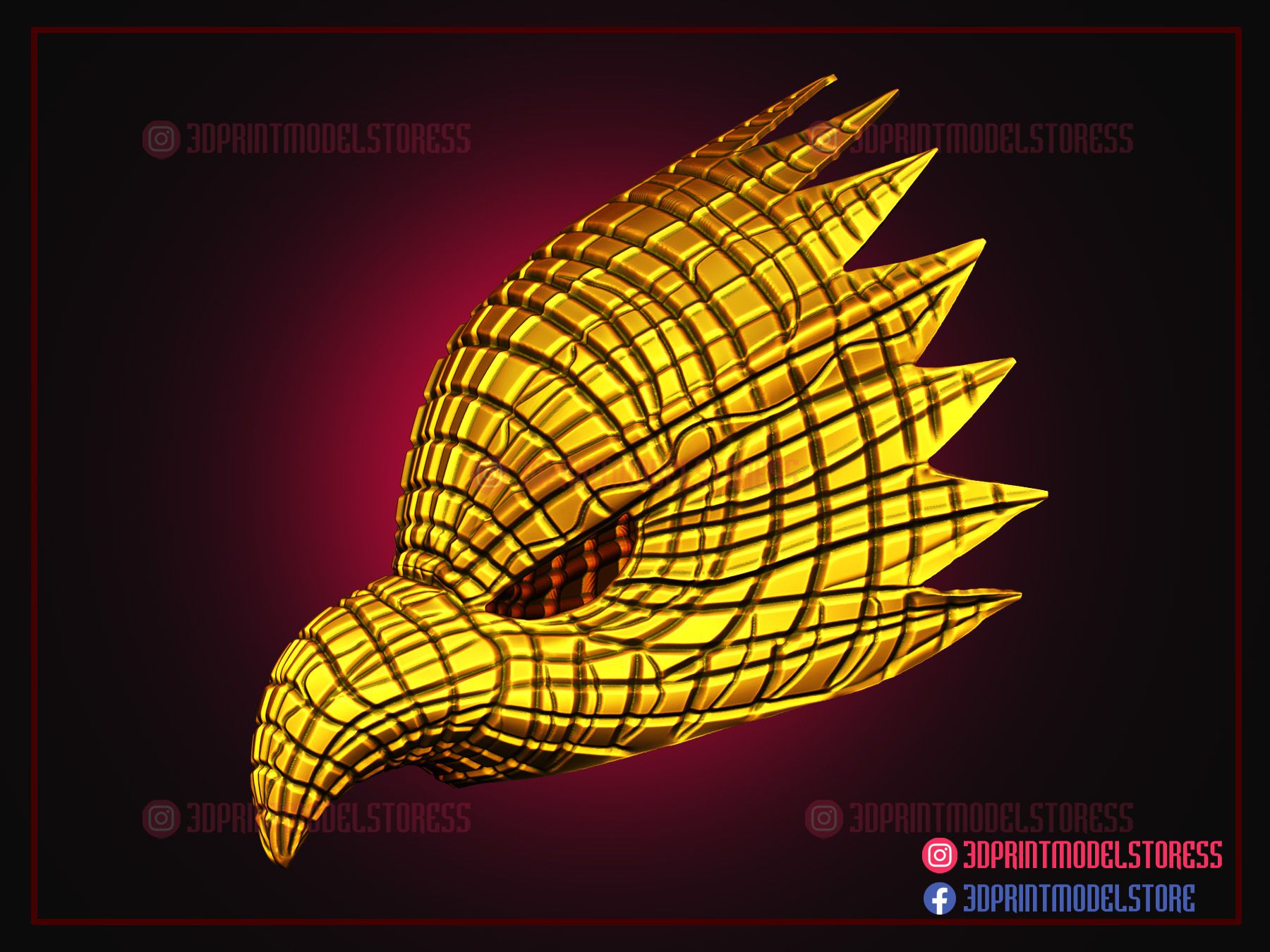 3D file Squid Game Mask - Eagle Vip Mask for Cosplay 🦑 ・3D printer ...