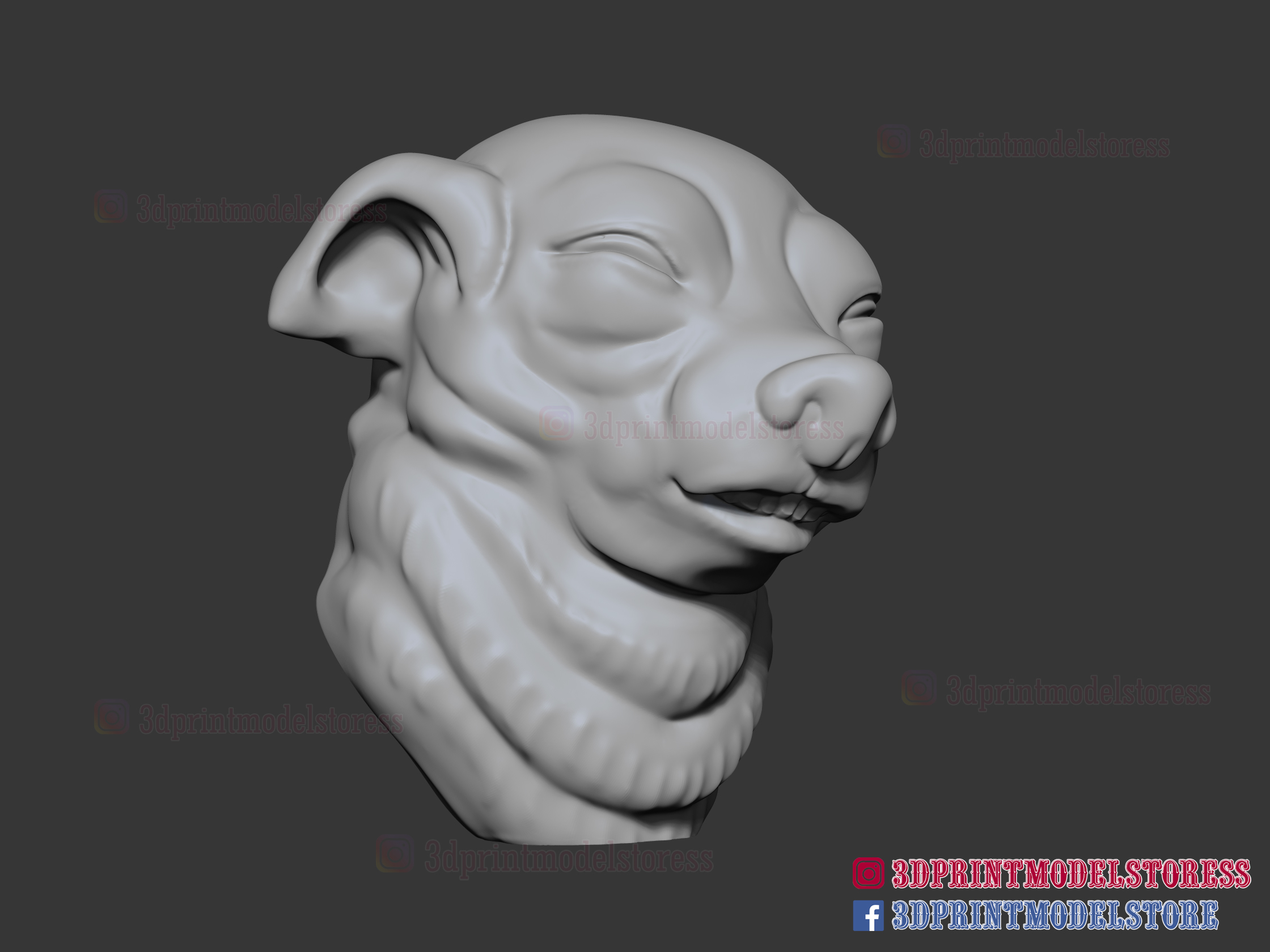 STL file Meme Dog Face - Doge Meme 🐕 ・3D printing model to download・Cults