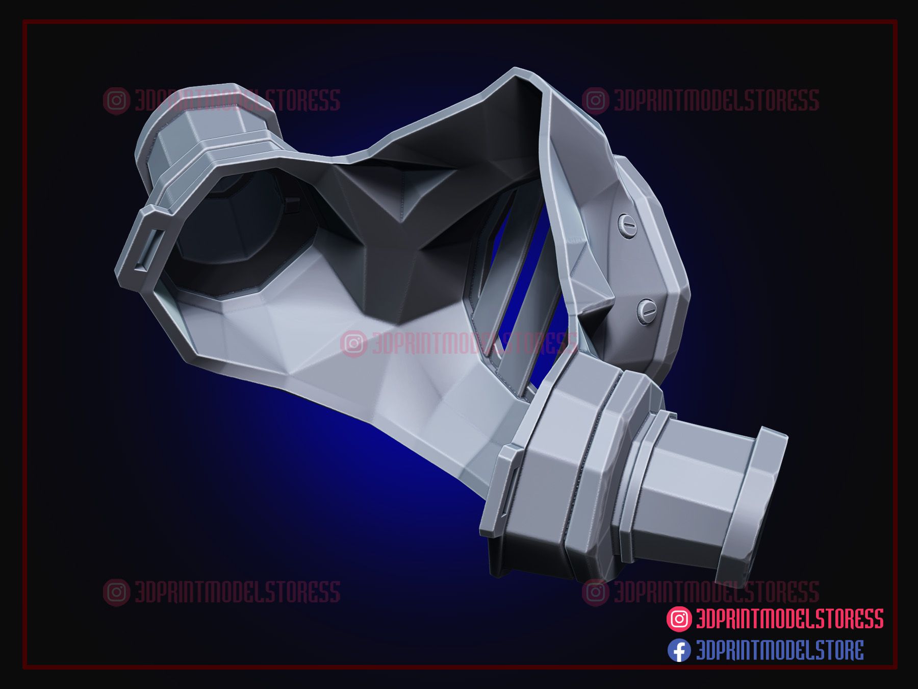 🚓 Enforcer Mask - League of Legends Arcane Cosplay Mask・ 3D File for ・Cults