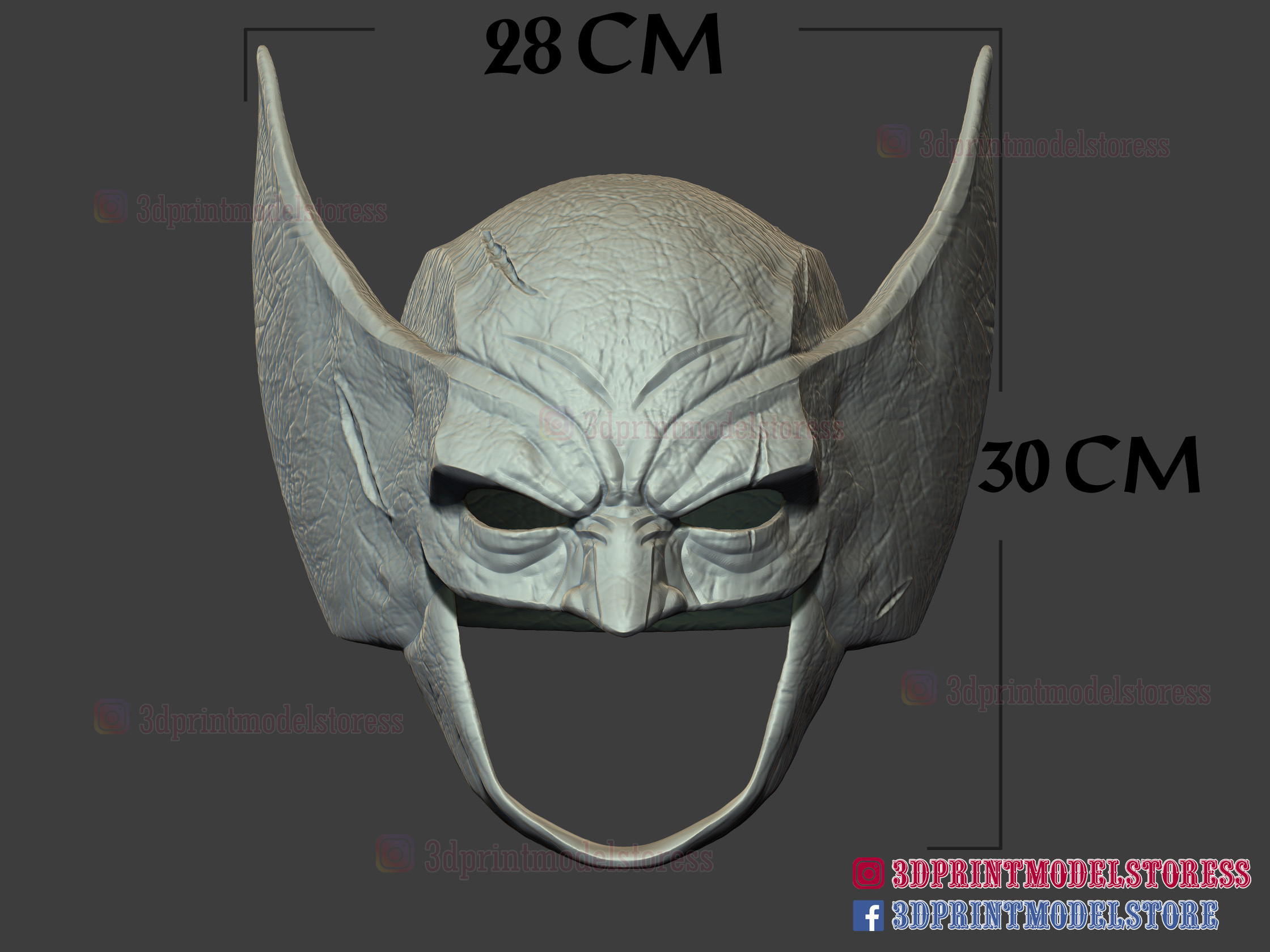 🪖 Wolverine Helmet - Marvel Cosplay・ 3D File for 3D printing・Cults