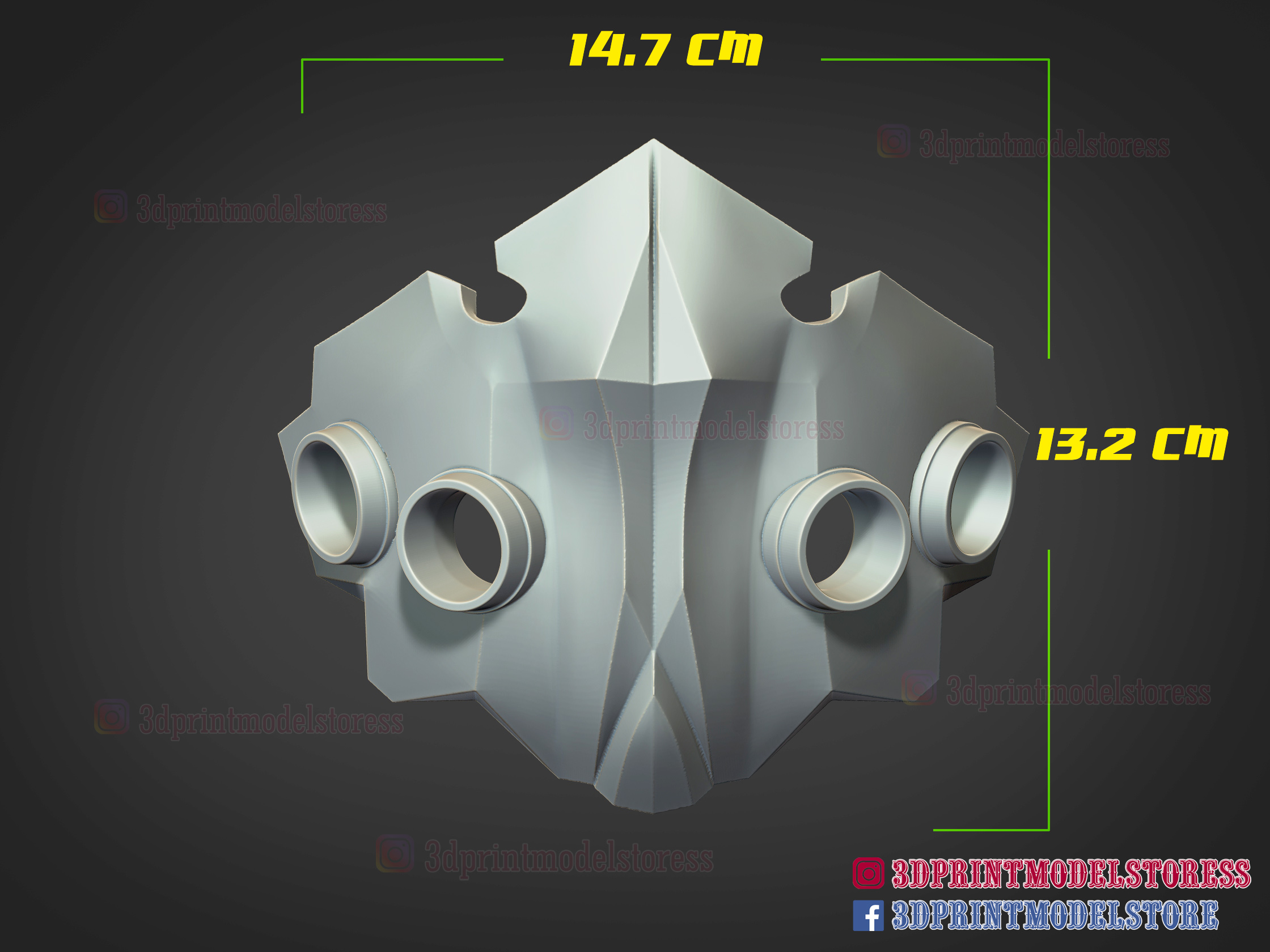 🗼 Tokyo Ghoul Tatara Red Mask - Anime Cosplay Halloween・Archivo STL ...