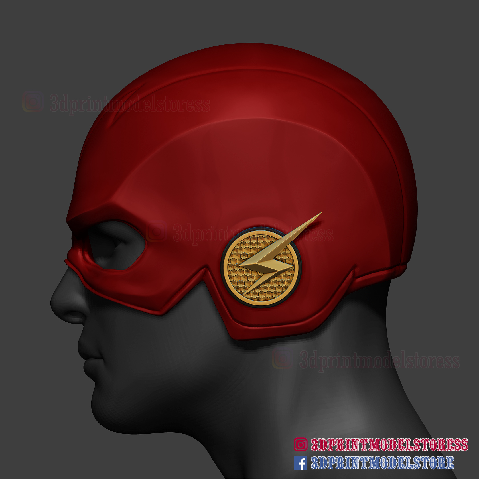 🪖 The Flash Helmet Season 5 - DC Comic Cosplay・ 3D File for ・Cults