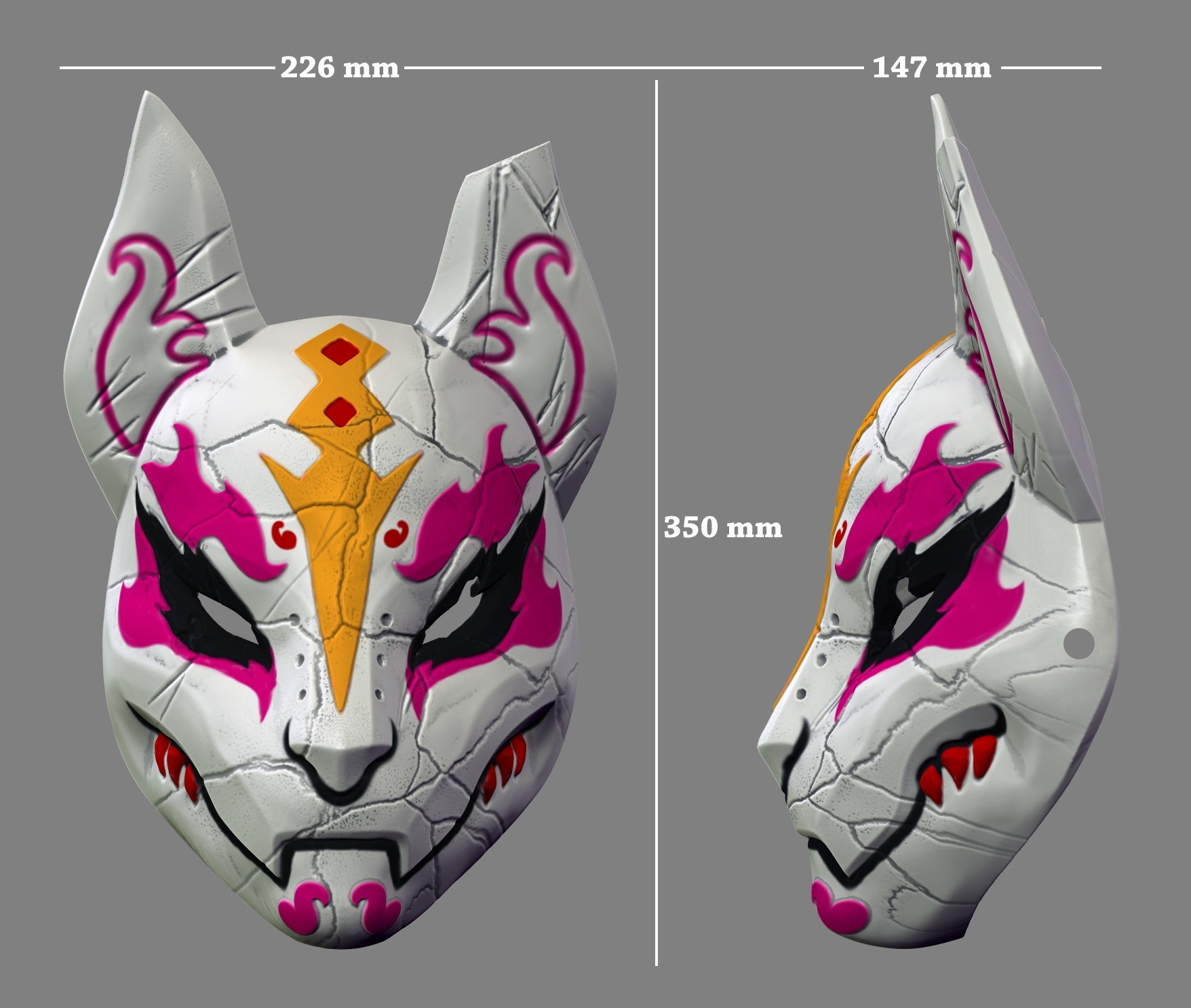 Archivo 3D Drift Mask Fortnite Special 3D Print Model Cosplay STL File ...