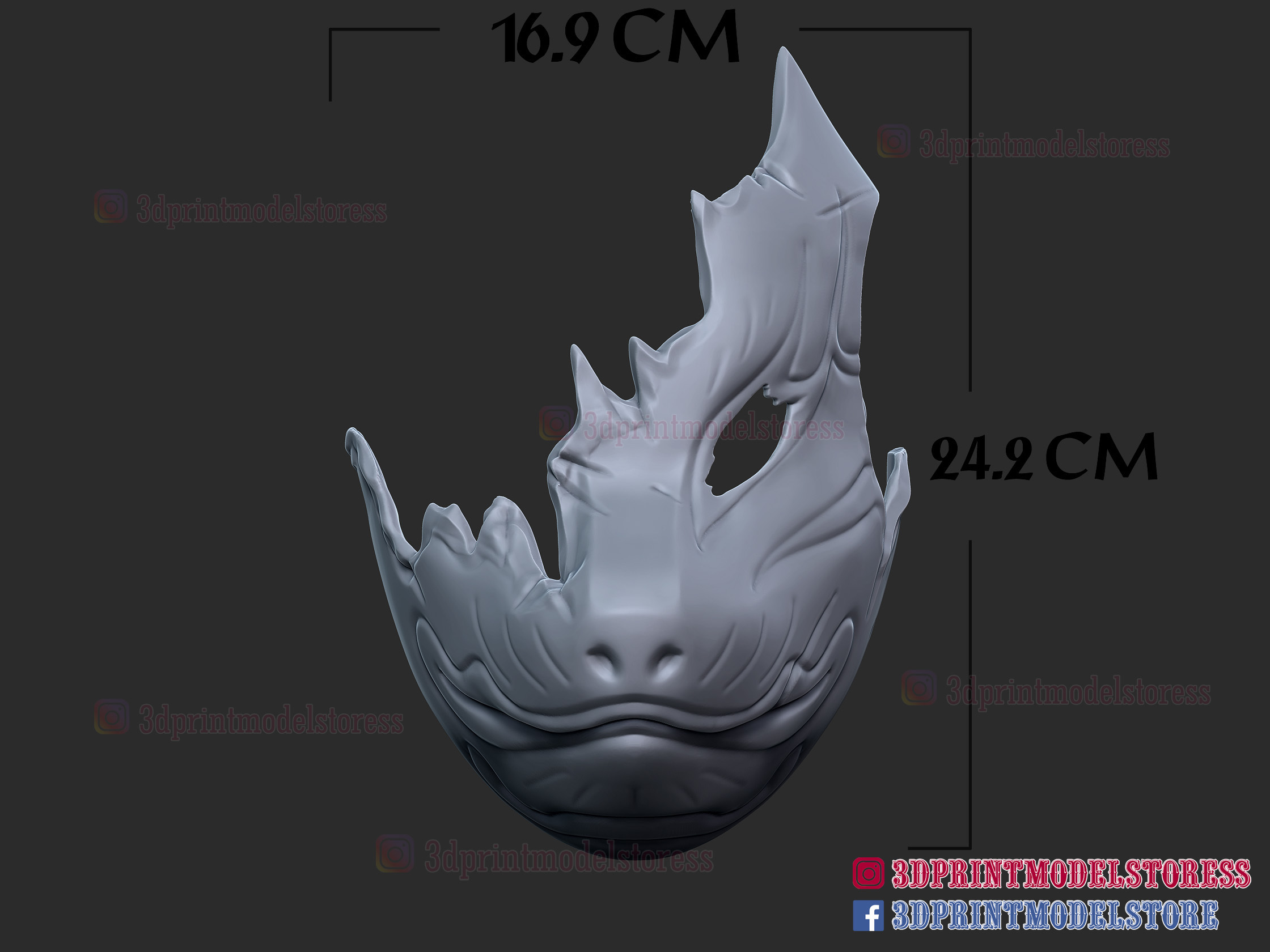 👻 Ghost of Tsushima Tomoe Mask・ 3D File for ・Cults
