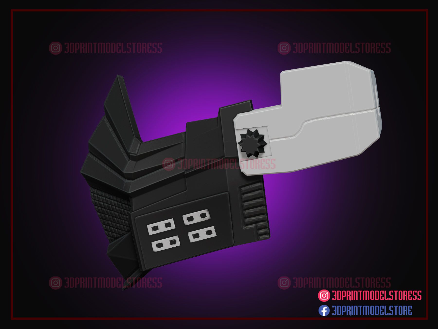 📁 Shinso Hitoshi Mask My Hero Academia - Artificial Vocal Cords STL ...