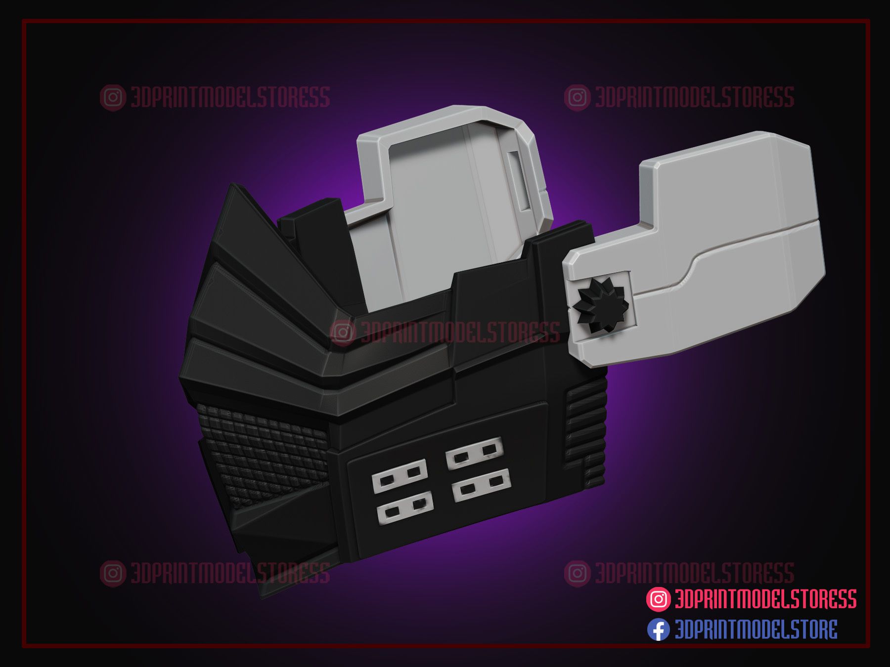 📁 Shinso Hitoshi Mask My Hero Academia - Artificial Vocal Cords STL ...