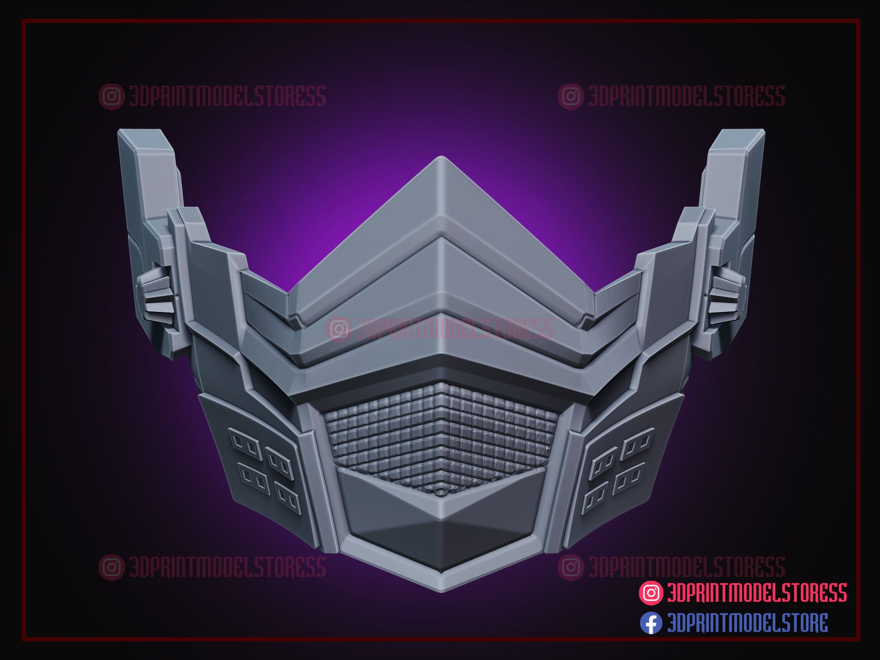 📁 Shinso Hitoshi Mask My Hero Academia - Artificial Vocal Cords STL ...