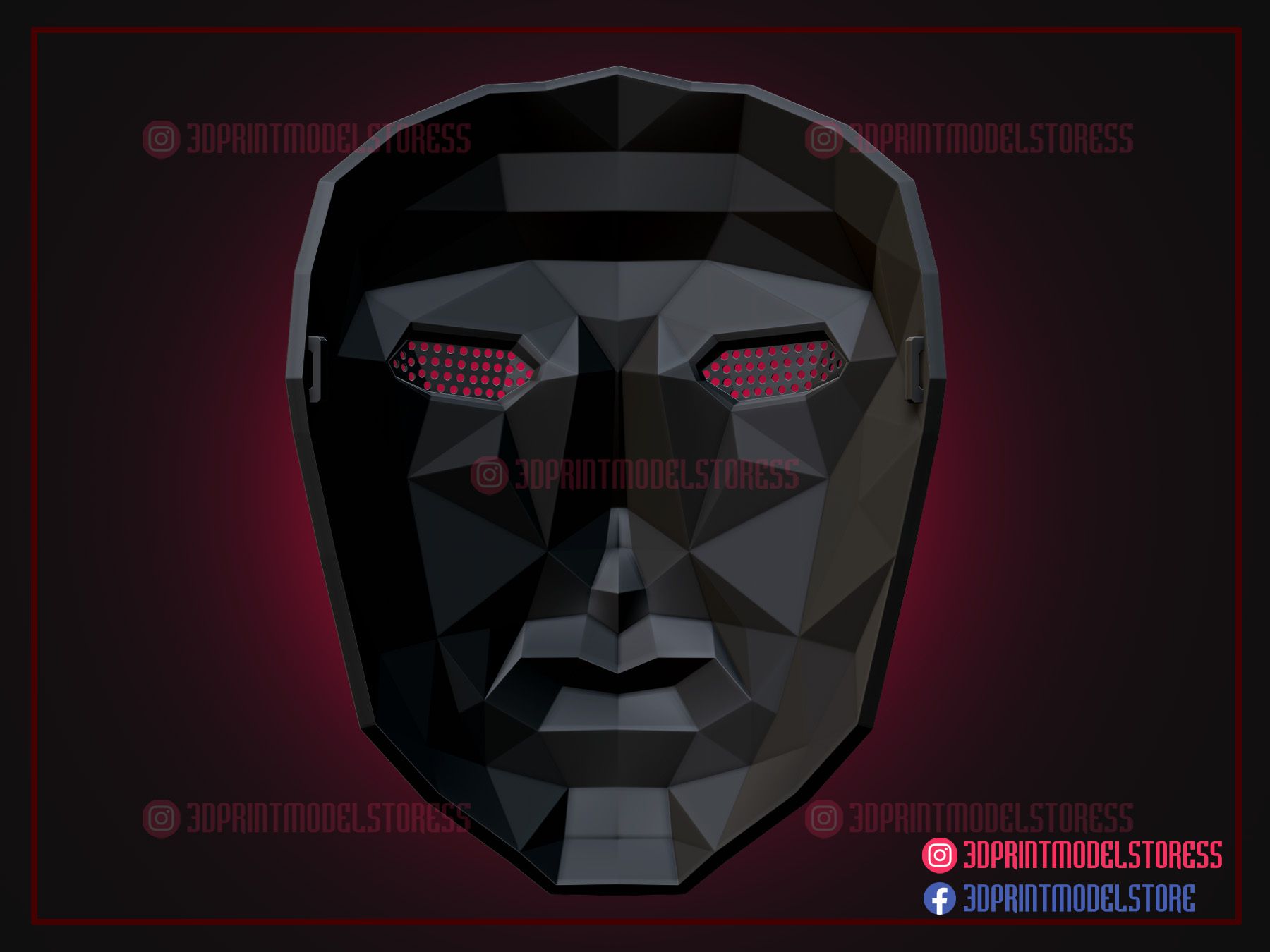 🦑 Squid Game Leader Mask - Front Man Mask Cosplay Halloween・ 3D File ...