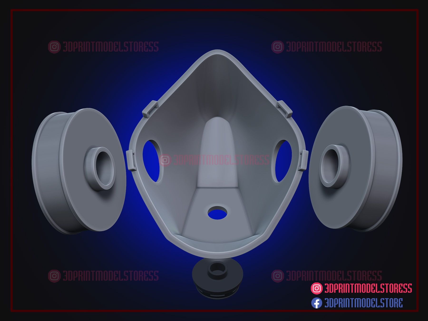 👹 Kaiju No 8 Mask - Monster #8 - Anime Cosplay Protective Mask・ 3D File ...