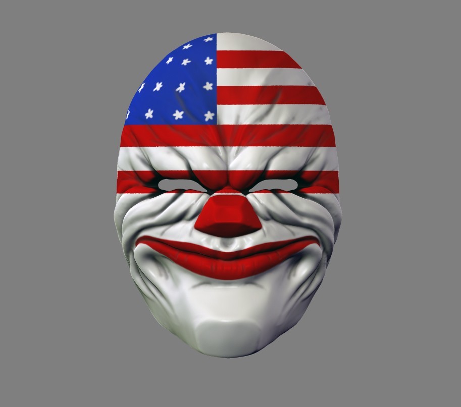 3D file Payday 2 the Heist Dallas Game Mask Cosplay Halloween STL File ...