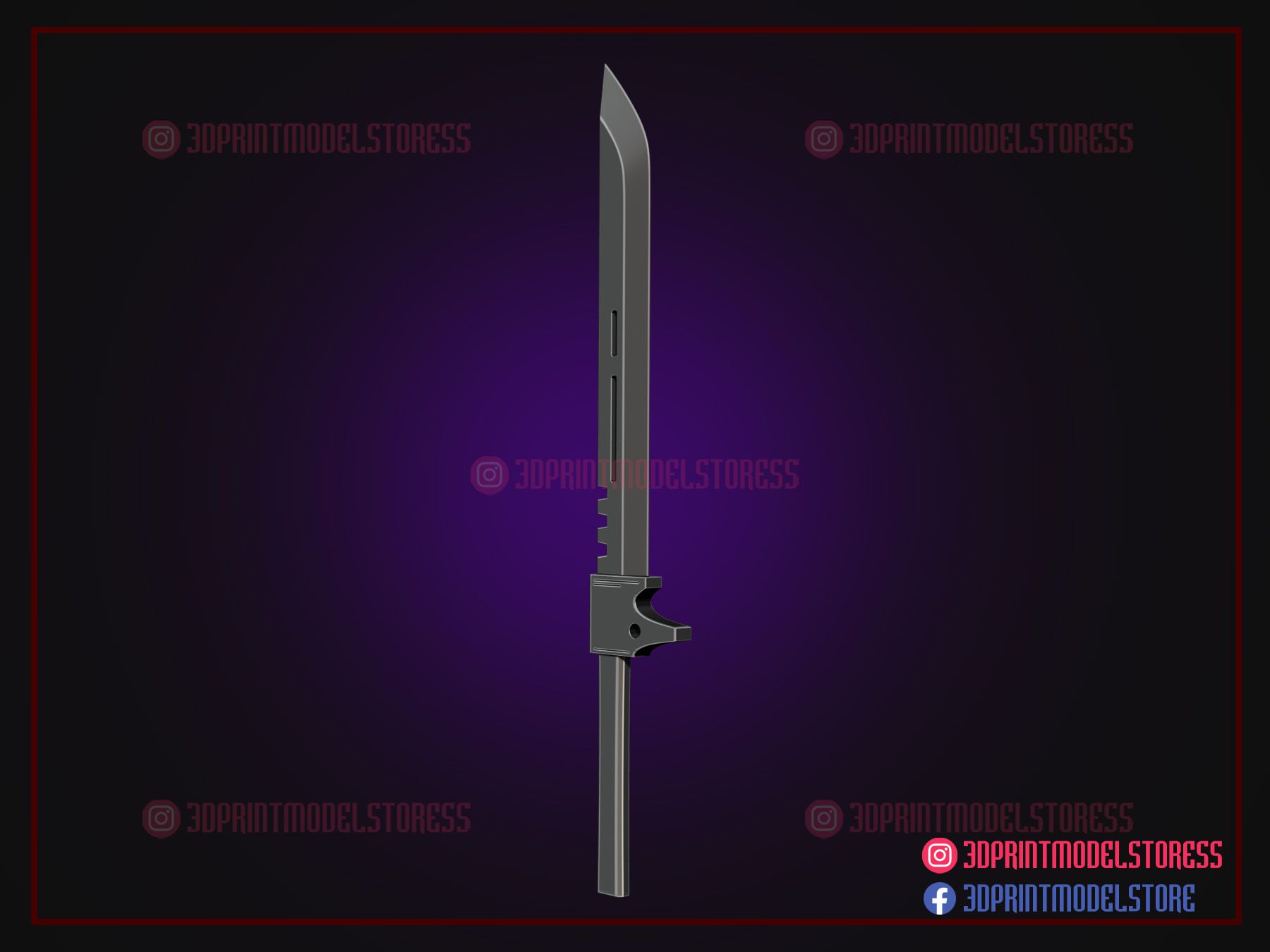 3D file Kaiju No.8 Soshiro Hoshina Sword - Anime Cosplay Weapon ...