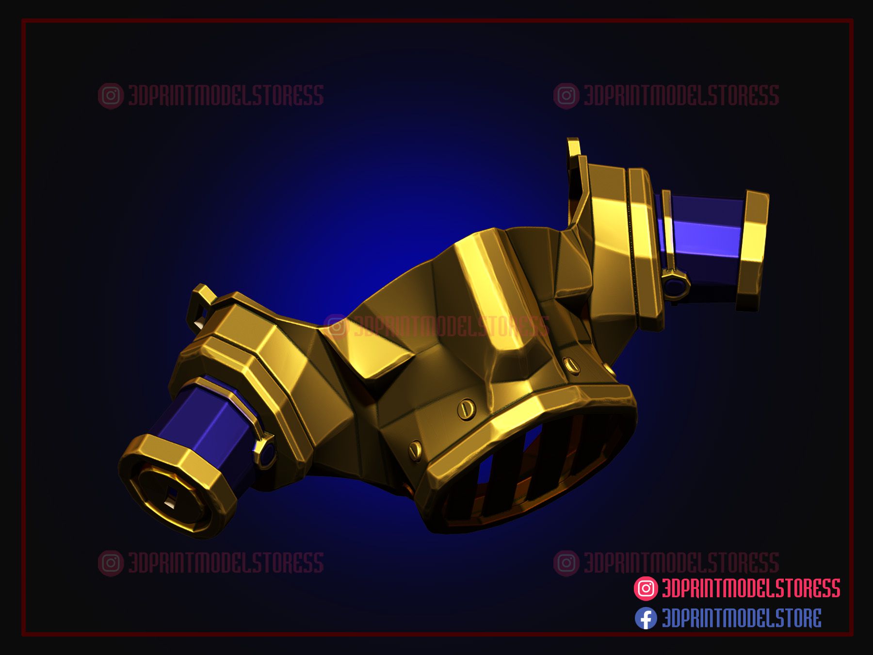 🚓 Enforcer Mask - League of Legends Arcane Cosplay Mask・ 3D File for ・Cults