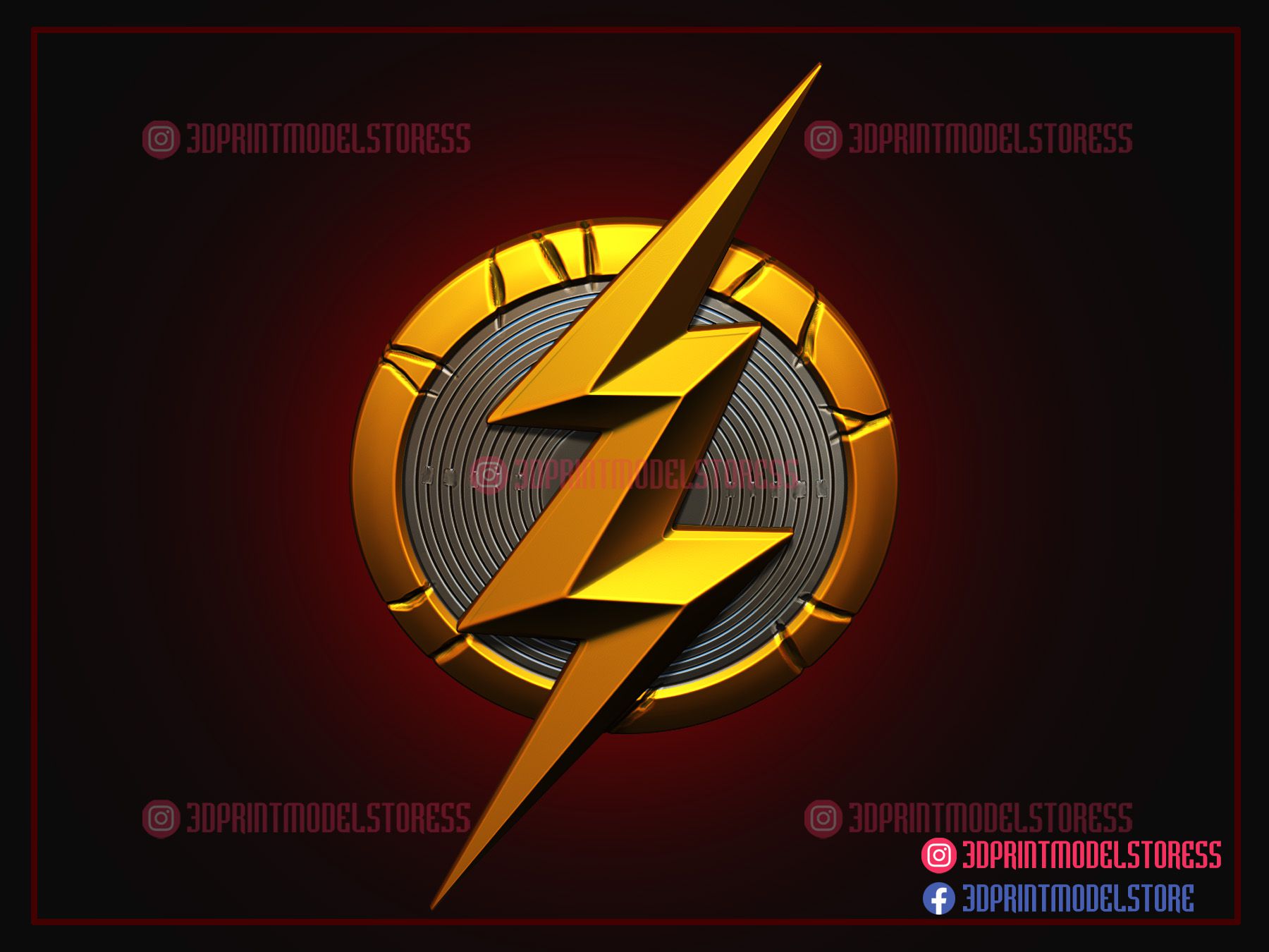 Бесплатный 3D файл The Flash Symbol Logo - The Flash Movie 2022 - DC ...