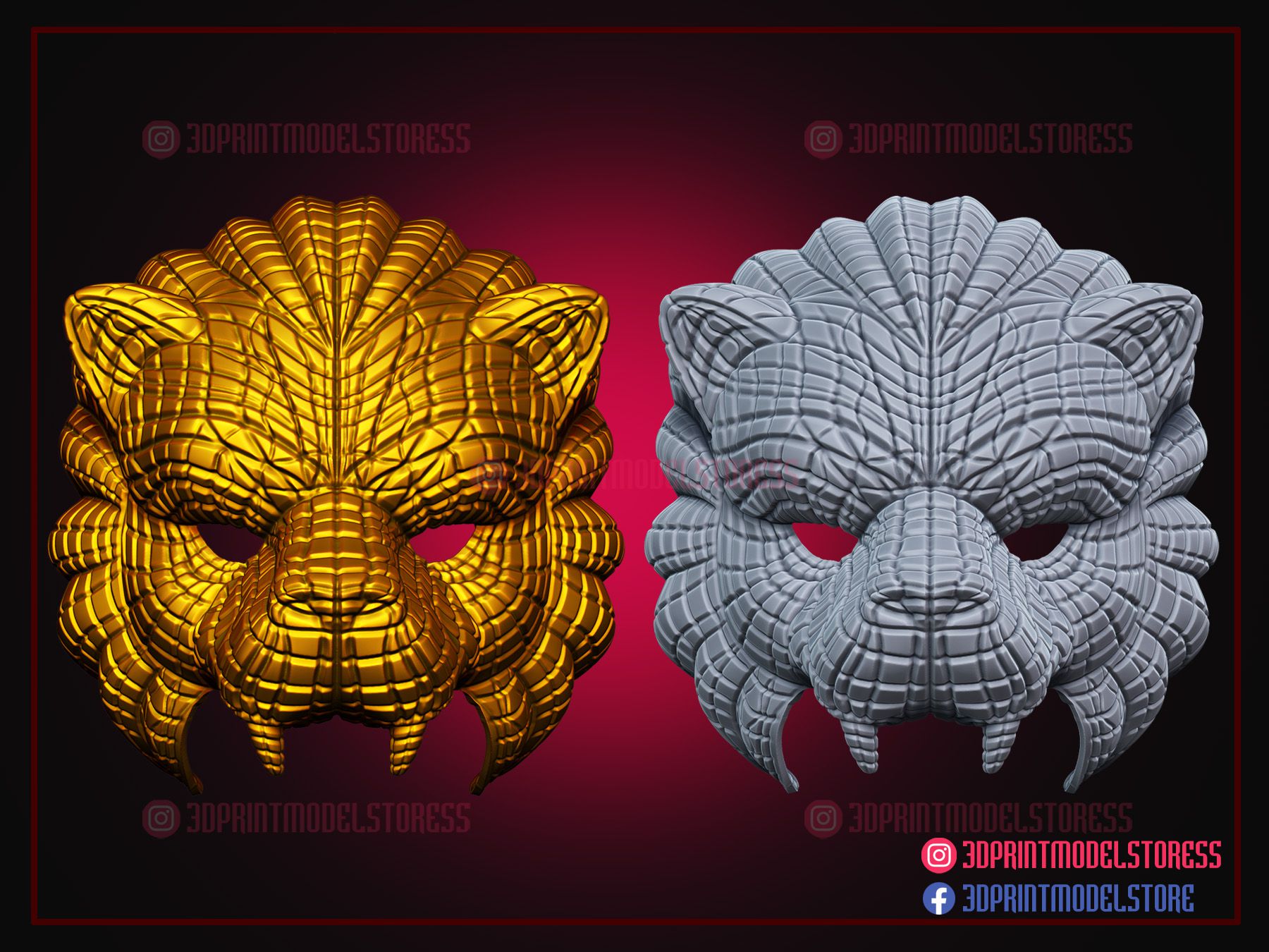 3D file Squid Game Mask - Squid Game Lion Vip Mask for Cosplay 🦑 ・Model ...