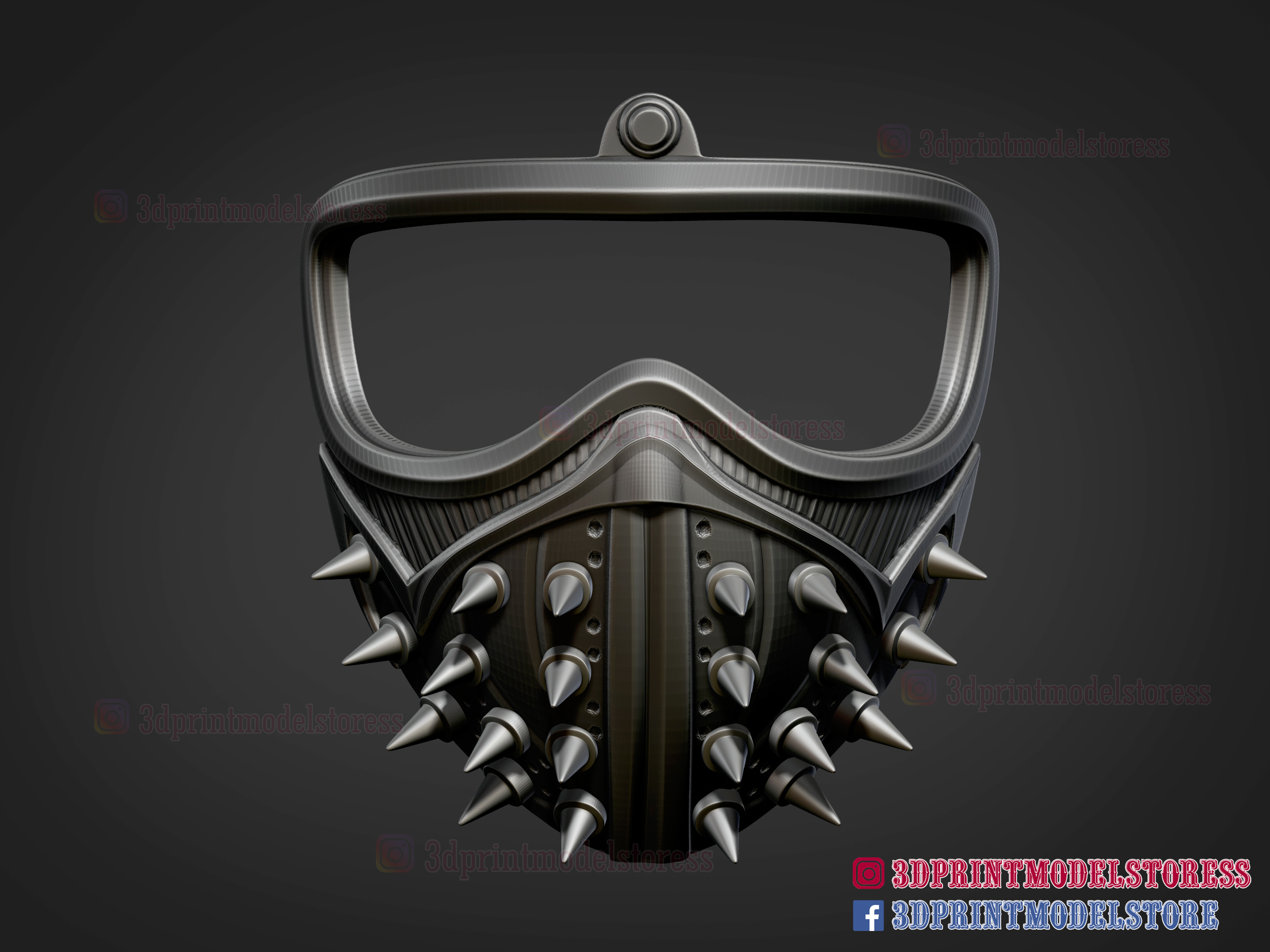 ⌚ Watch Dogs Mask - Marcus Holloway Cosplay Halloween・ 3D File for ・Cults