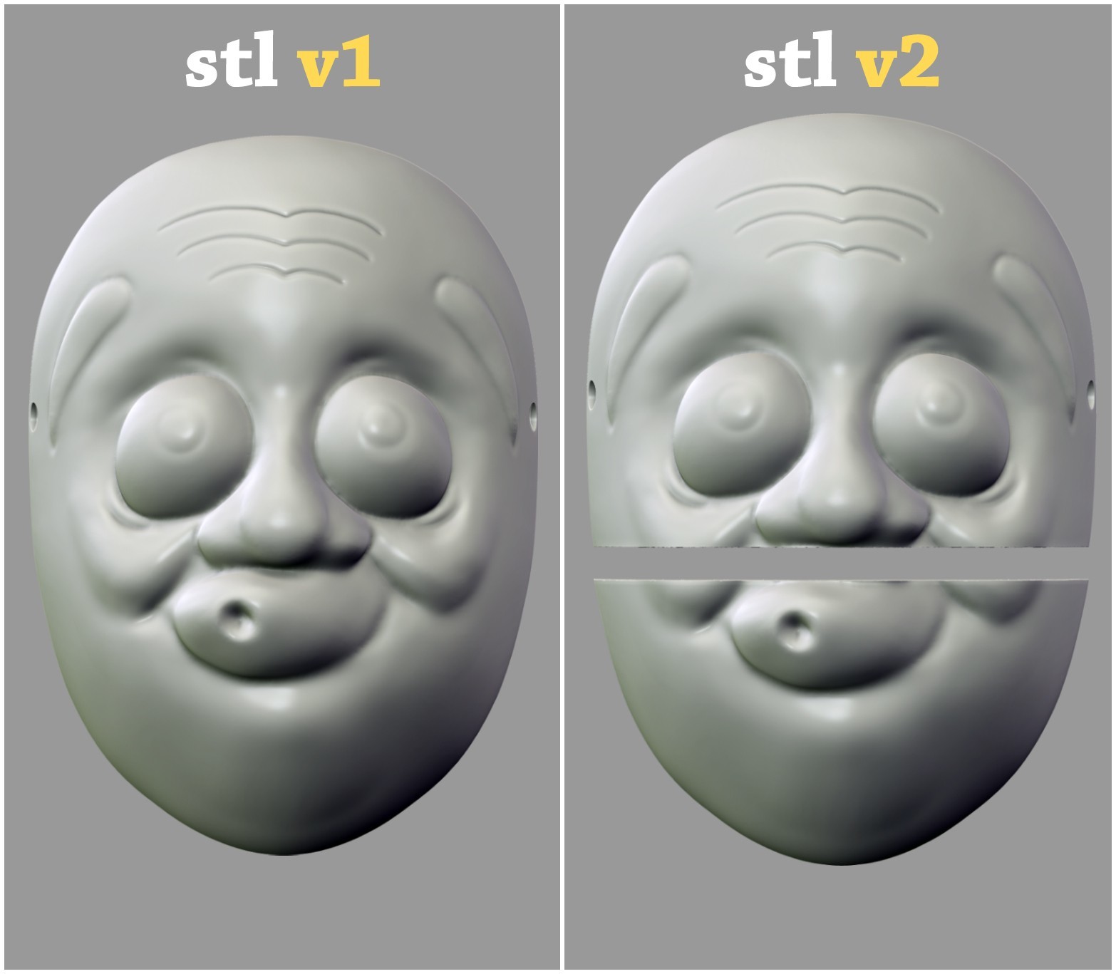3D file Japan Anime Death Note Mask Hyottoko L Cosplay Halloween STL ...