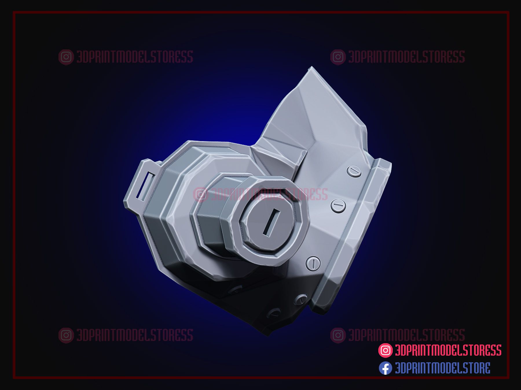 🚓 Enforcer Mask - League of Legends Arcane Cosplay Mask・ 3D File for ・Cults