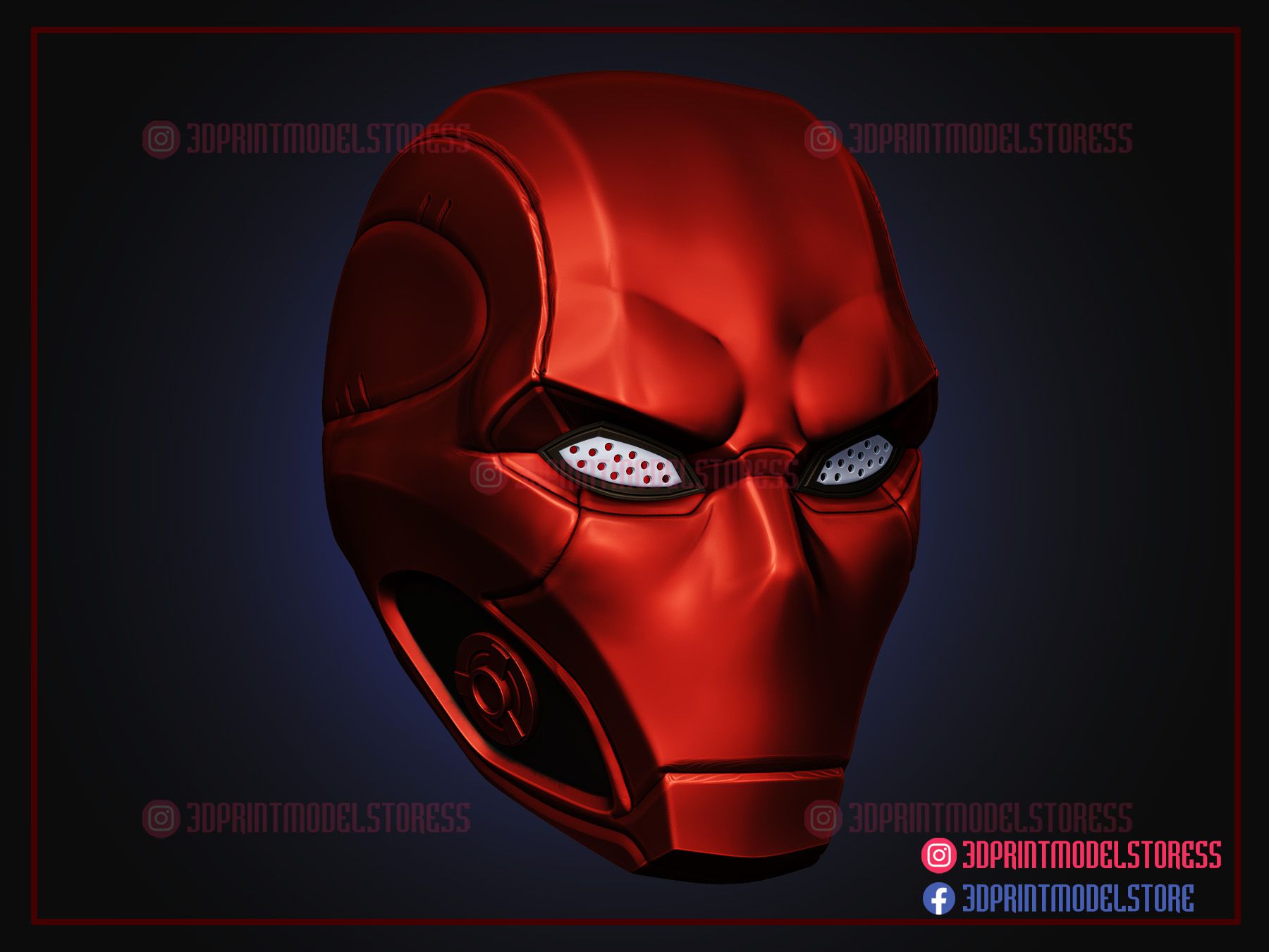 🪖 Red Hood Titans Helmet - Titans Season 3 Cosplay・ 3D File for ・Cults