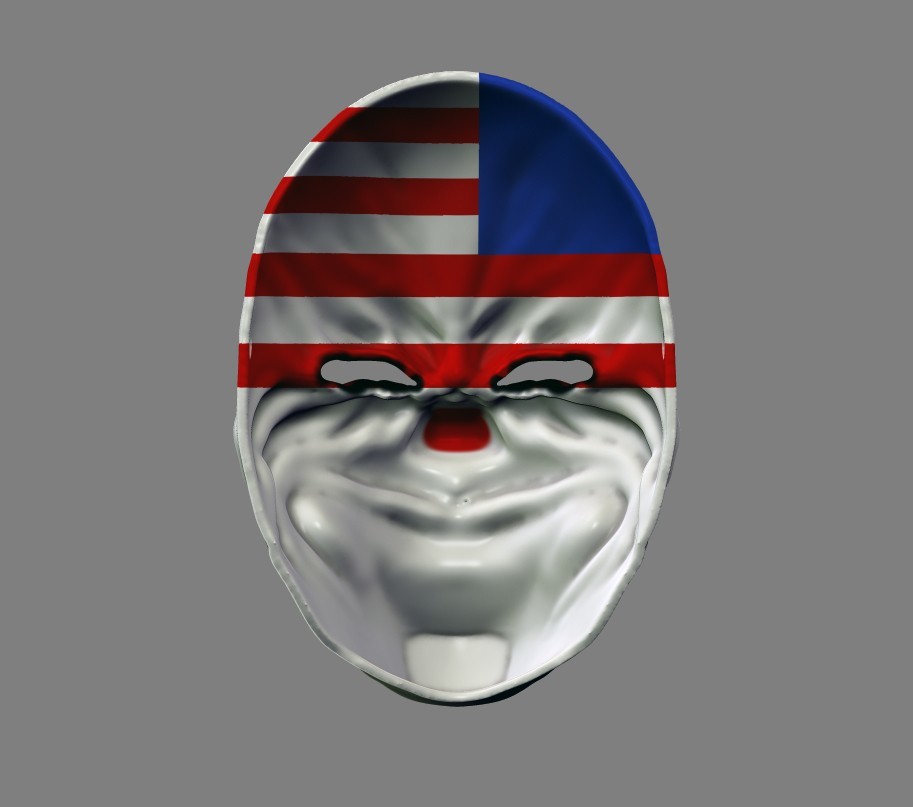3D file Payday 2 the Heist Dallas Game Mask Cosplay Halloween STL File ...