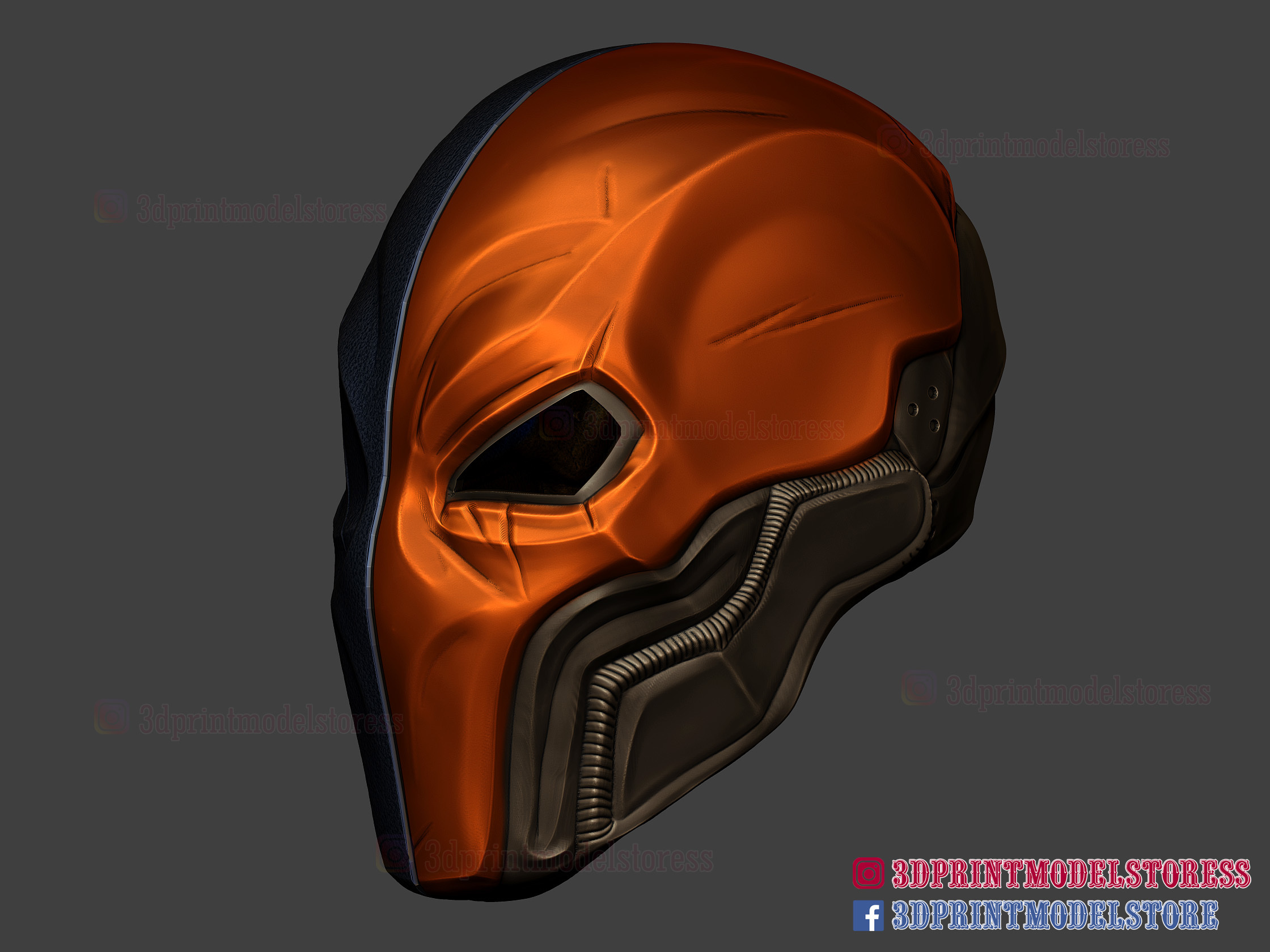 🪖 Deathstroke Helmet - DC Comics Cosplay Mask - Halloween - Anime・ 3D ...