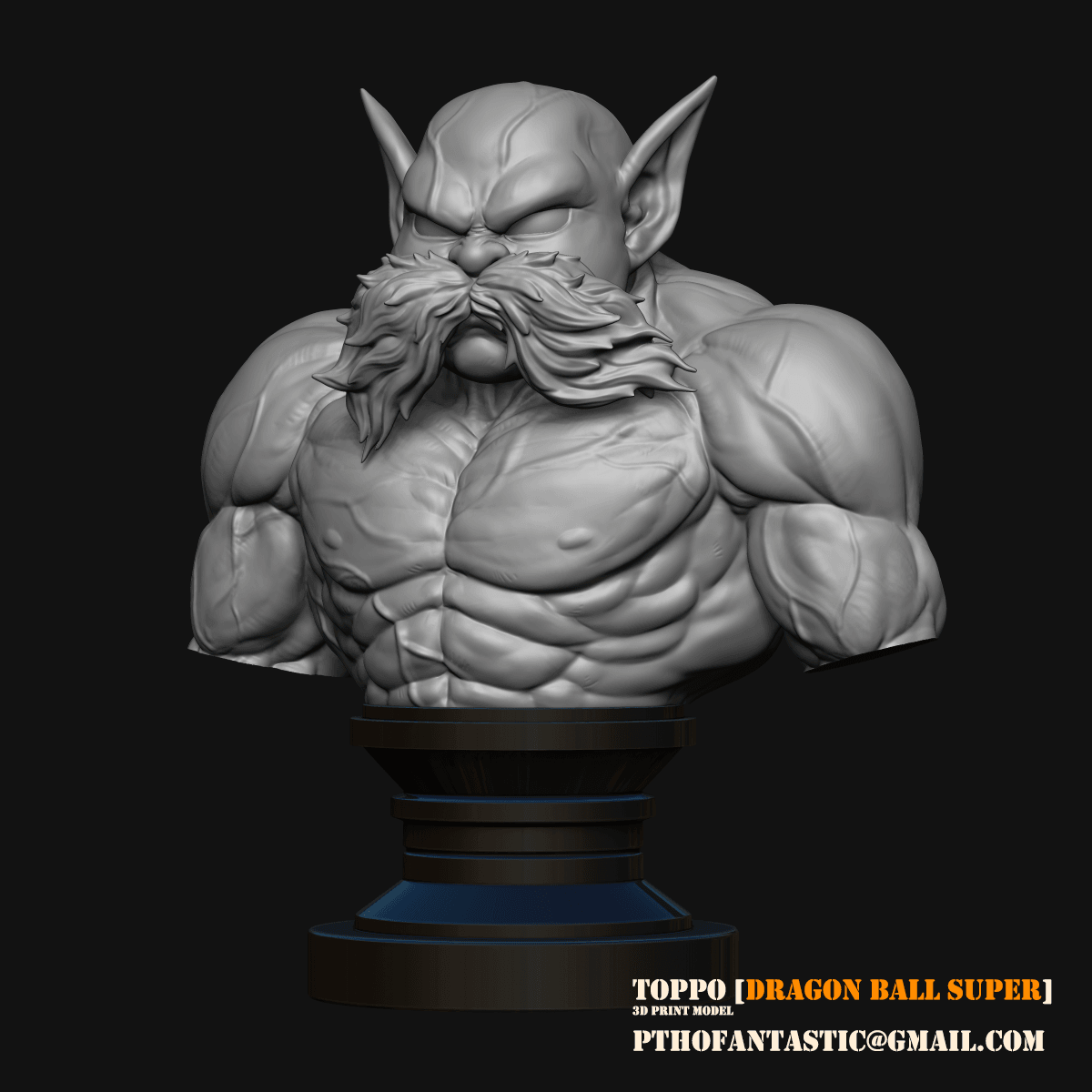 STL 文件 Toppo STL - 龙珠超 - 3D 打印模型 🦸 ・可下载 3D 打印设计・Cults