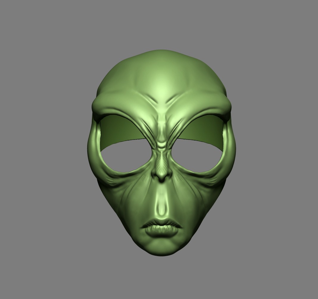 👽 Alien Mask Cosplay STL File・ 3D File for ・Cults