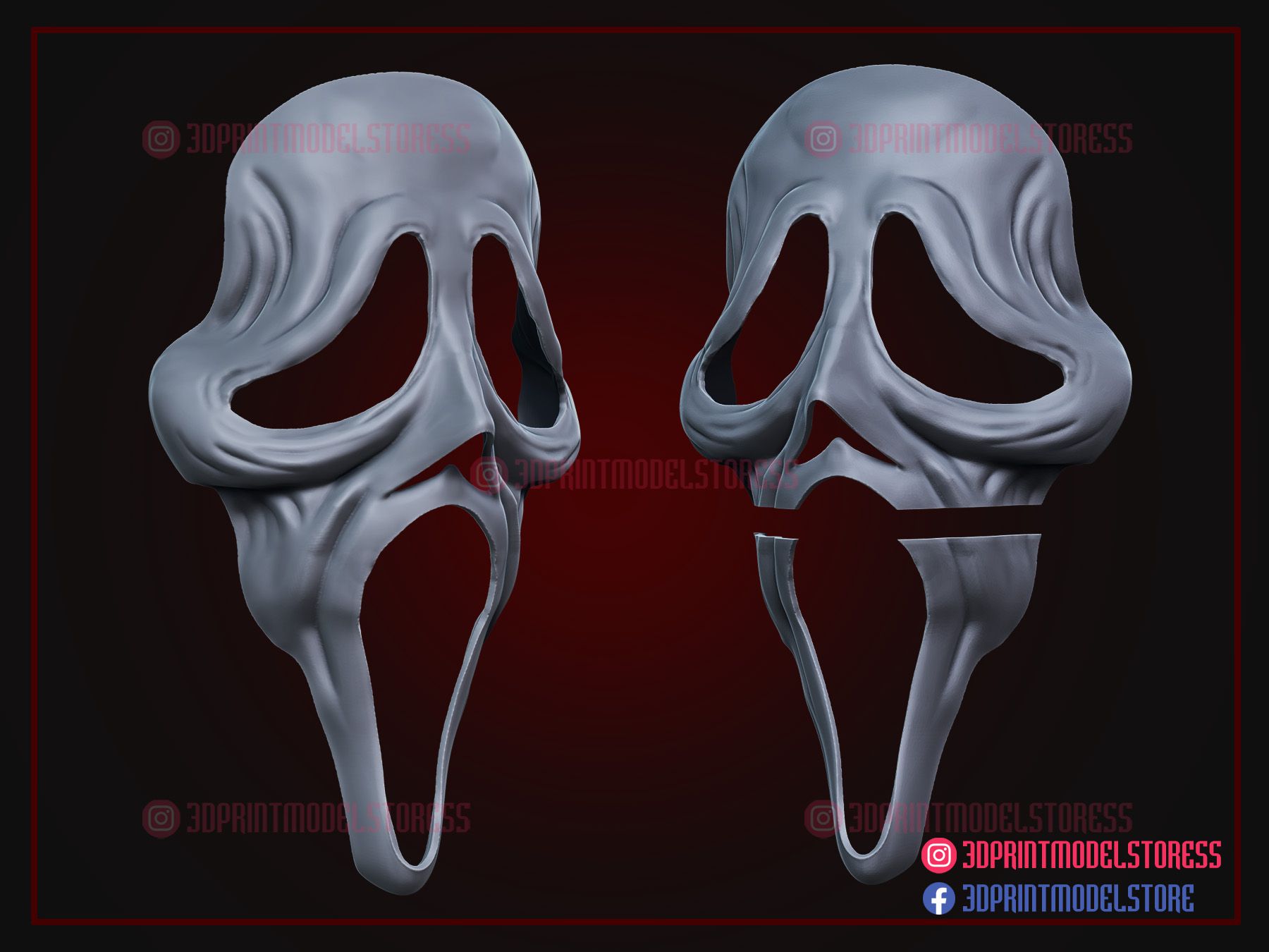 😵 Dead by Daylight - The Ghost Face - Halloween Cosplay Mask・ 3D File ...