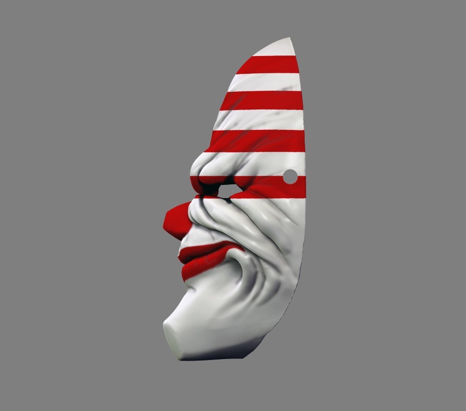 3D file Payday 2 the Heist Dallas Game Mask Cosplay Halloween STL File ...