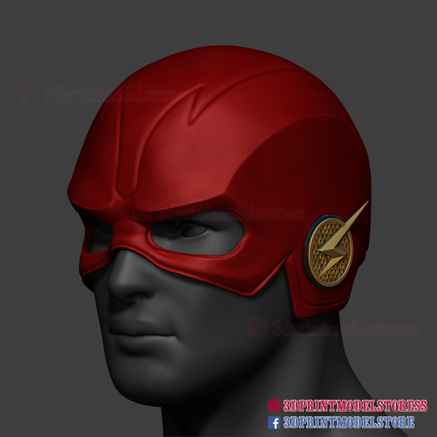 🪖 The Flash Helmet Season 5 - DC Comic Cosplay・ 3D File for ・Cults