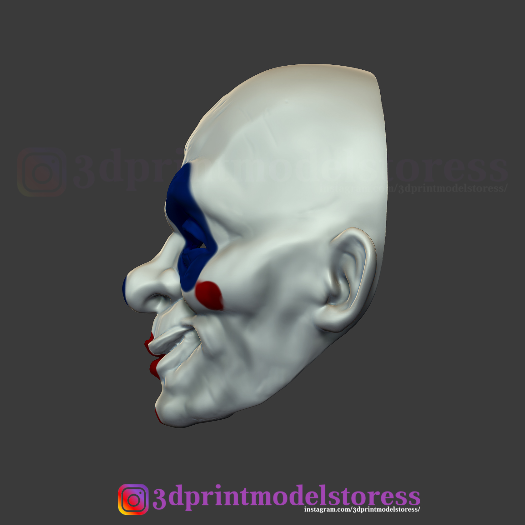 🤡 Henchmen Dark Knight Clown Joker Mask Costume Helmet・ 3D File for ・Cults