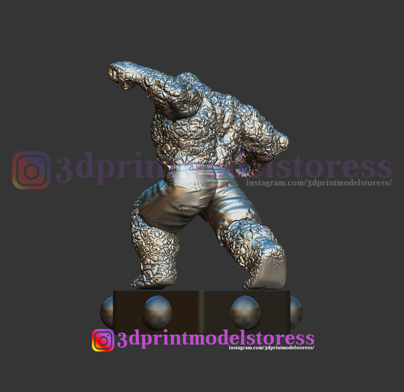 📁 Marvel Thing Fantastic Four - Statue 3D Printable STL File・ STL File ...