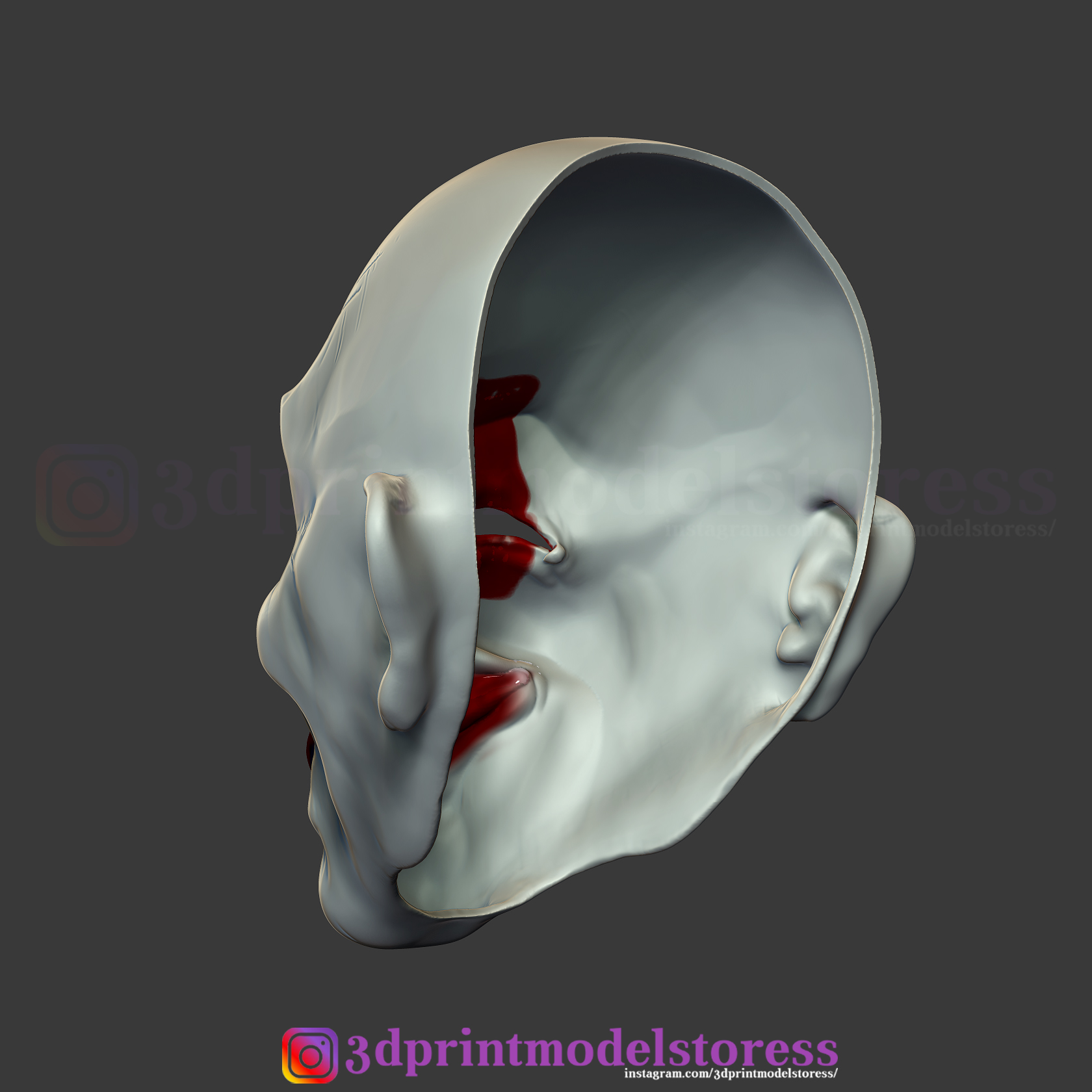 Файл 3D Henchmen Dark Knight Clown Joker Mask Costume Helmet 🤡 ・3D ...