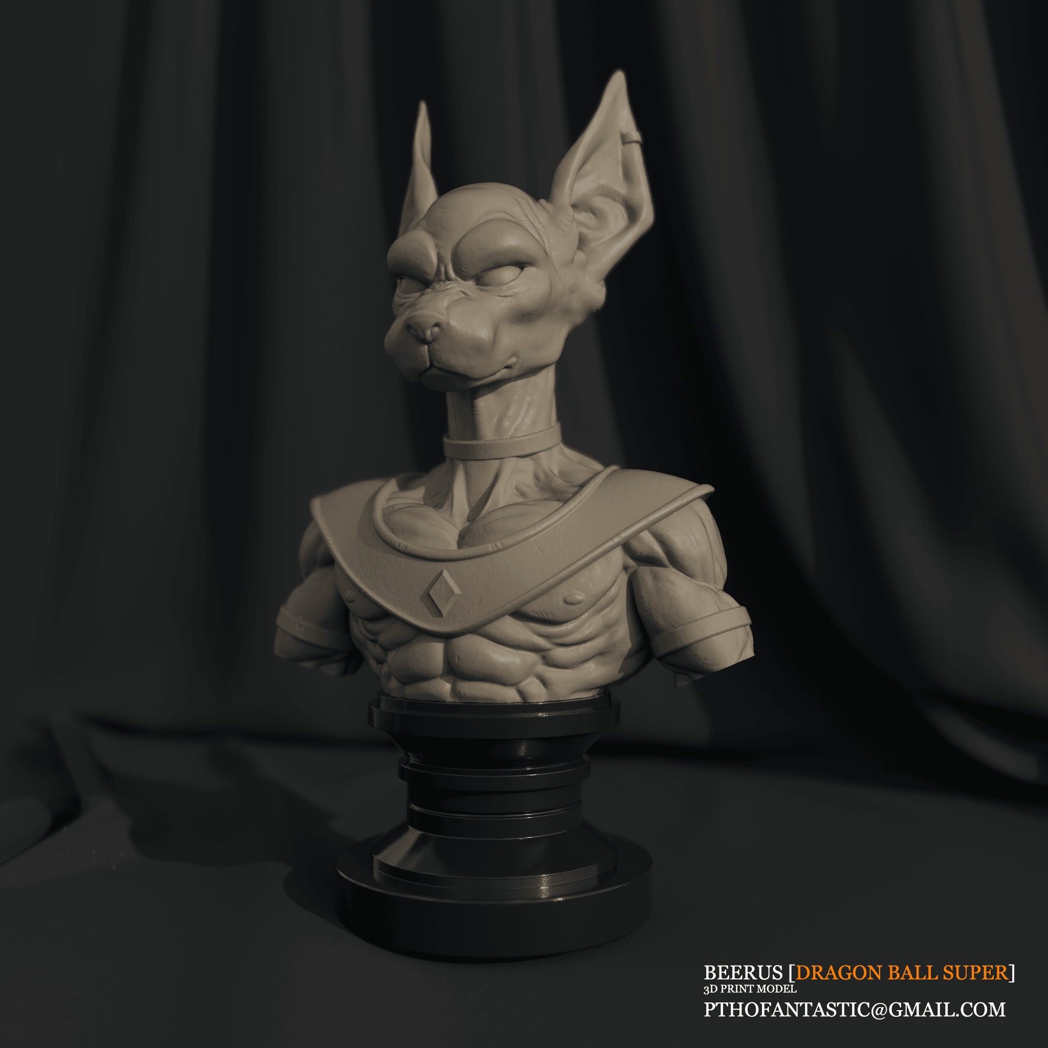 🐉 Beerus STL - Dragon Ball Super for Printing - Beerus 3D Print Model ...
