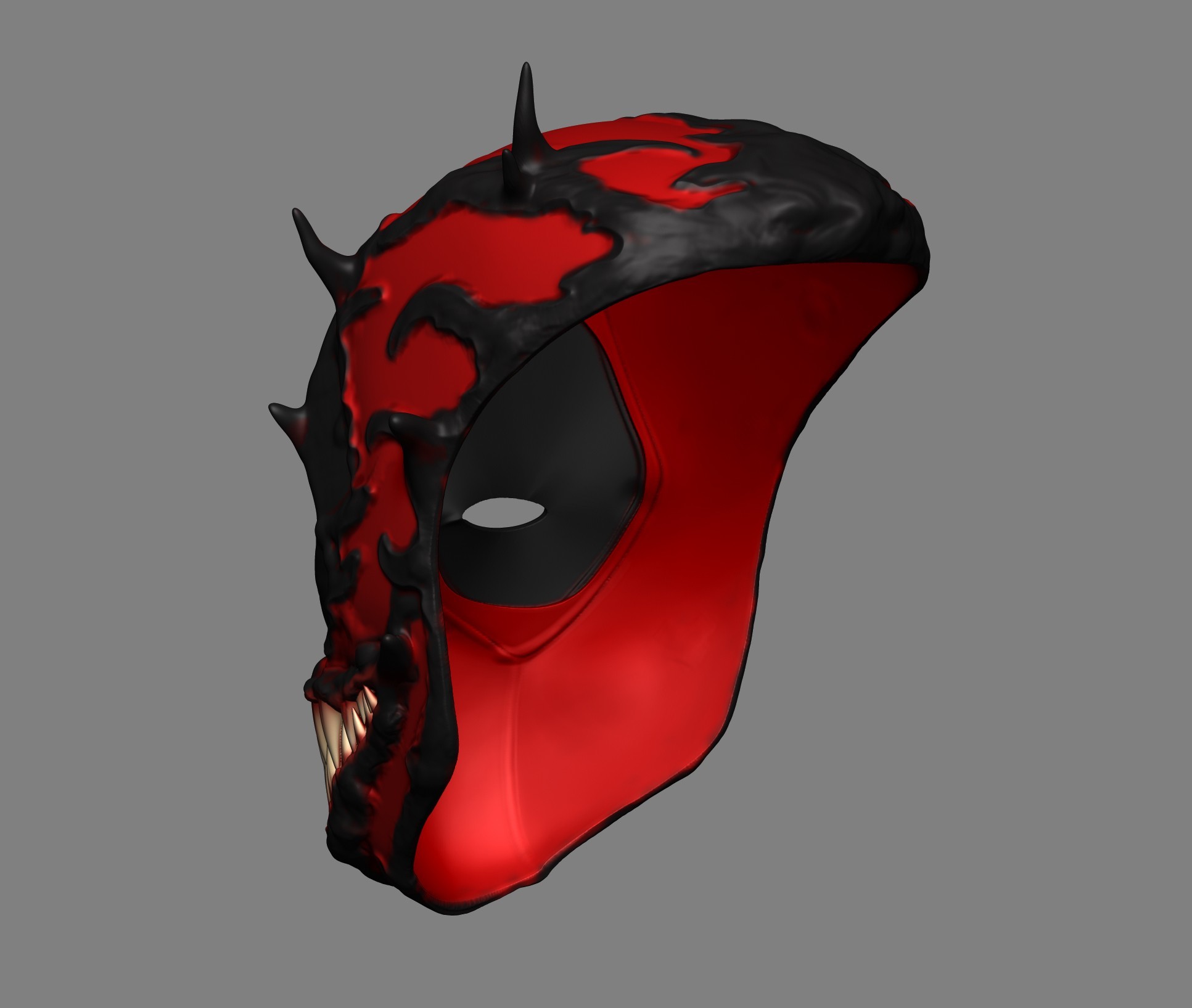 3D file Deadpool Mask - Venom Cosplay, Props, Marvel 🎬 ・3D printing ...