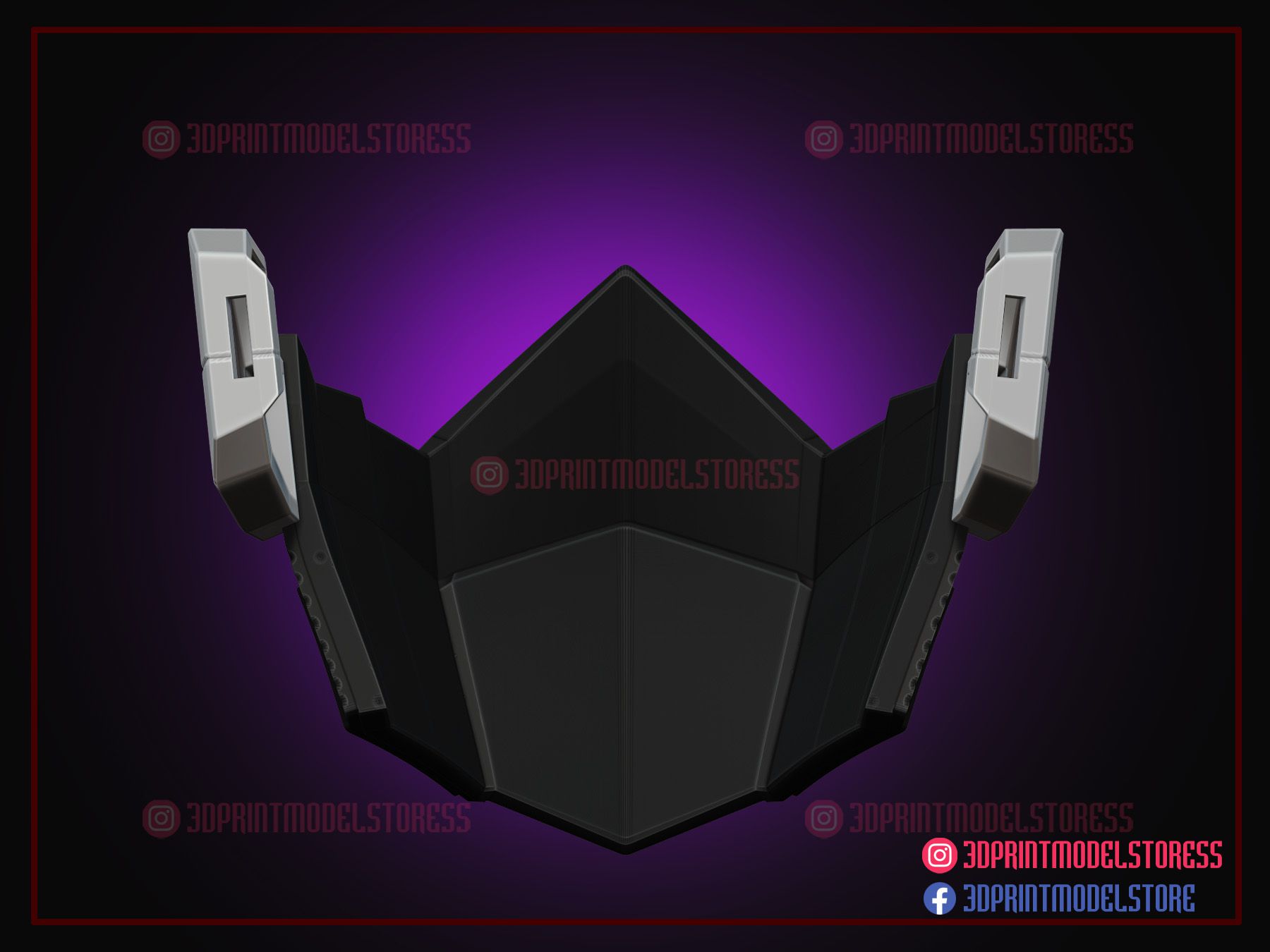 📁 Shinso Hitoshi Mask My Hero Academia - Artificial Vocal Cords STL ...